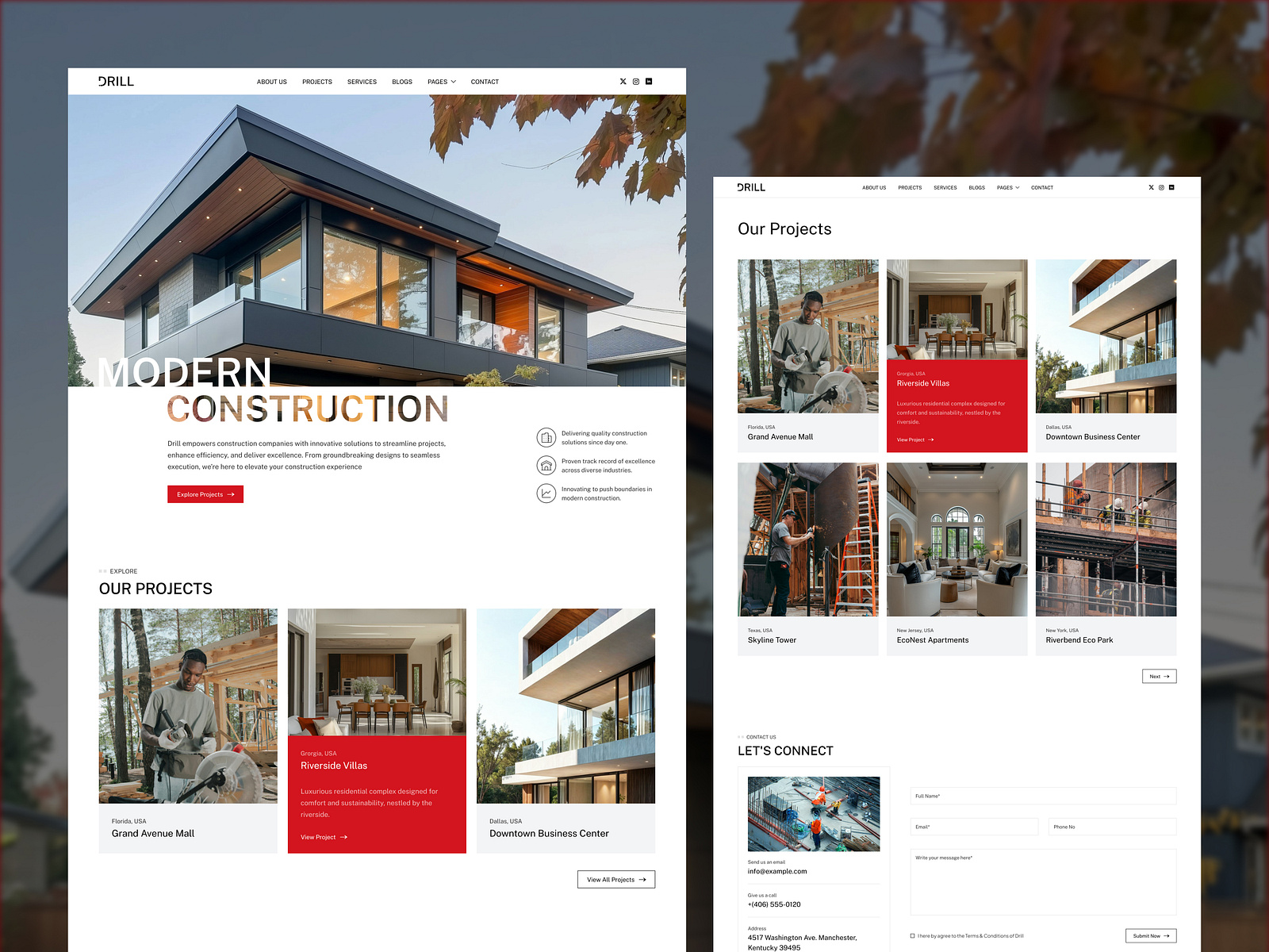 Drill - Home Services Website Template by Nixar Studio on Dribbble