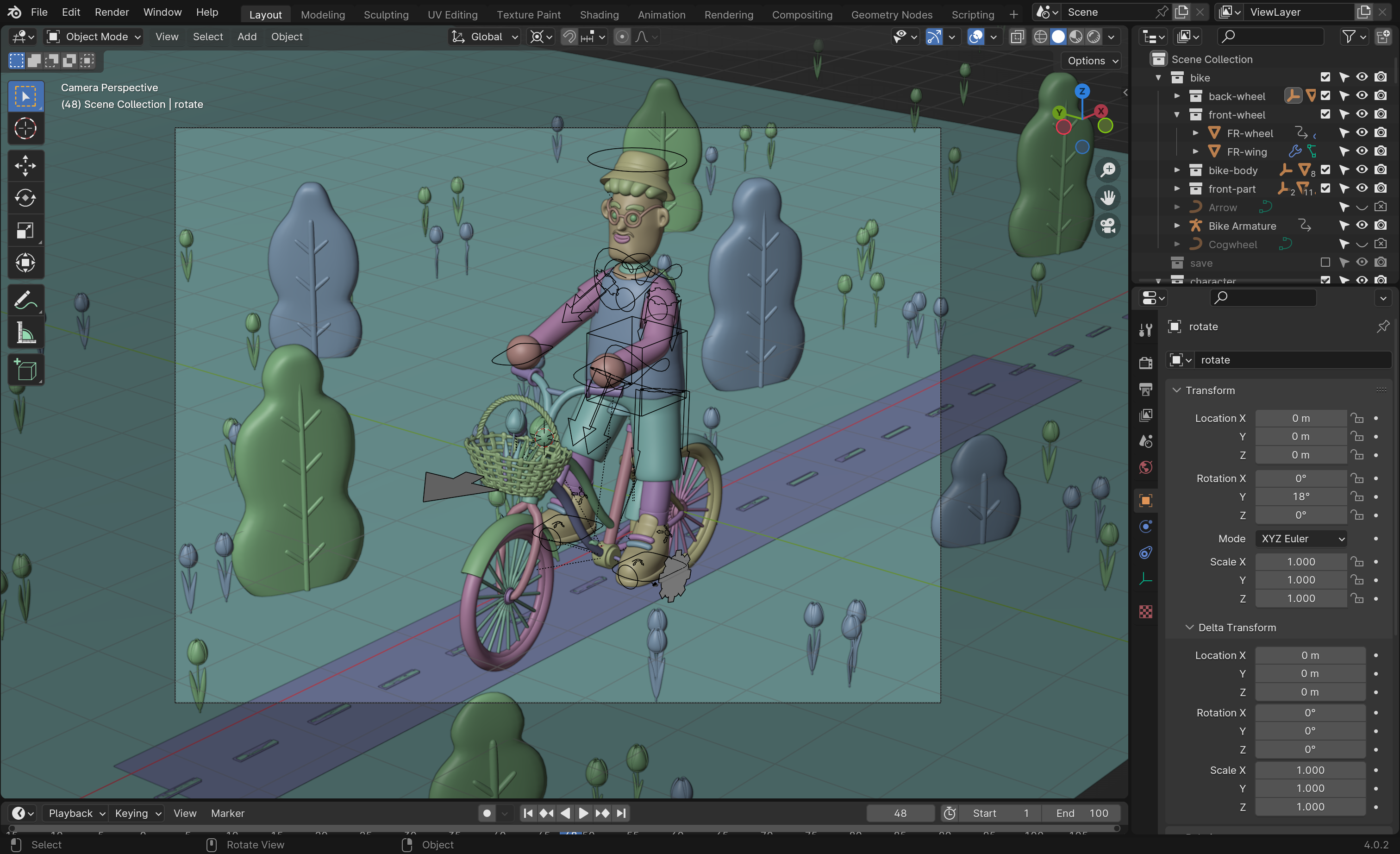 Happy Cyclist Animation by Alex Krugli on Dribbble