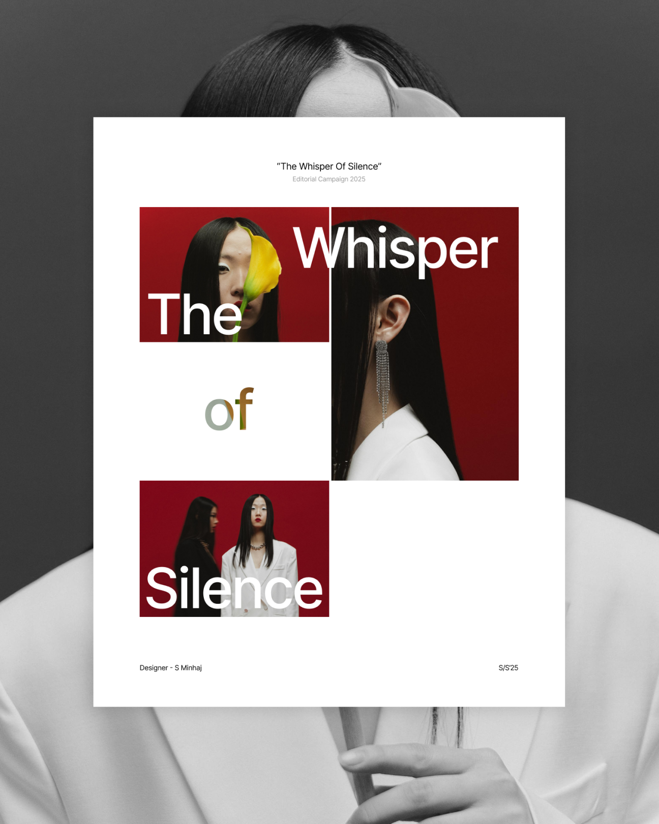 The Whisper Of Silence - Minimalist Editorial Fashion Poster by Sheikh ...