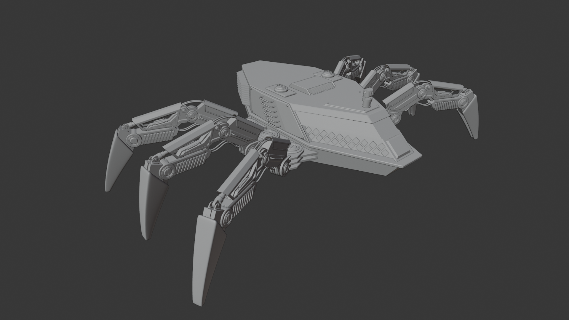 Mecha Model in Blender by Nguyen Duc Chau Anh on Dribbble