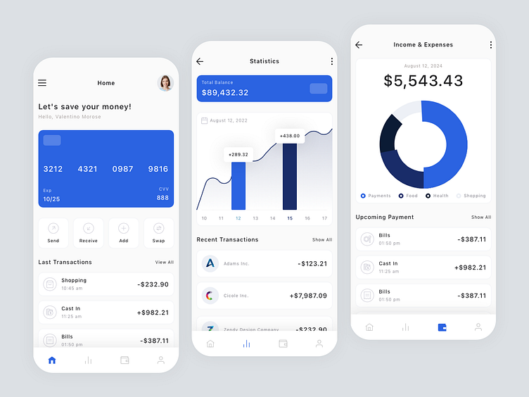 Finance & Savings App Design by UI Workshop on Dribbble
