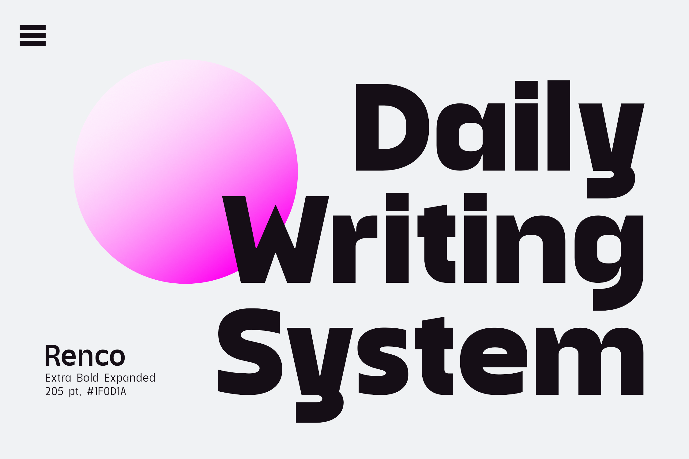 Renco - Regular & Expanded Font Family by Sign Studio on Dribbble