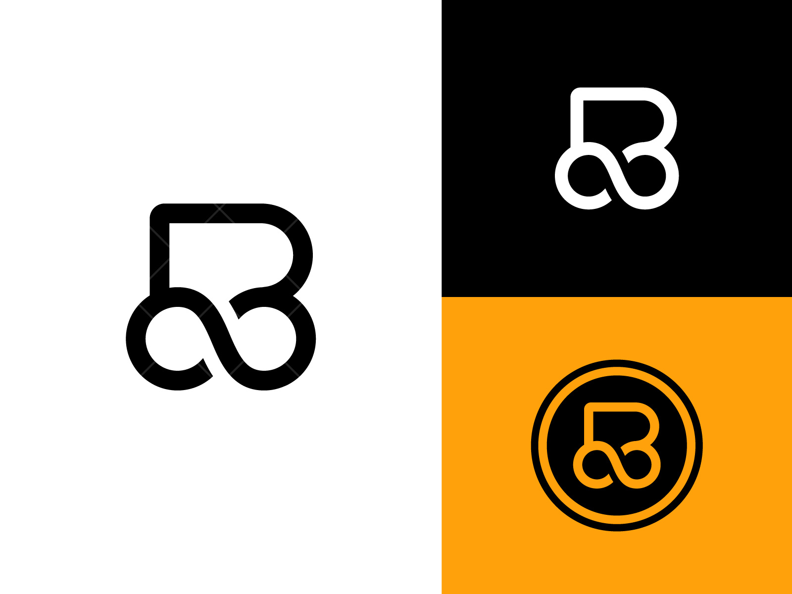 Letter B Infinity logo by Sabuj Ali on Dribbble