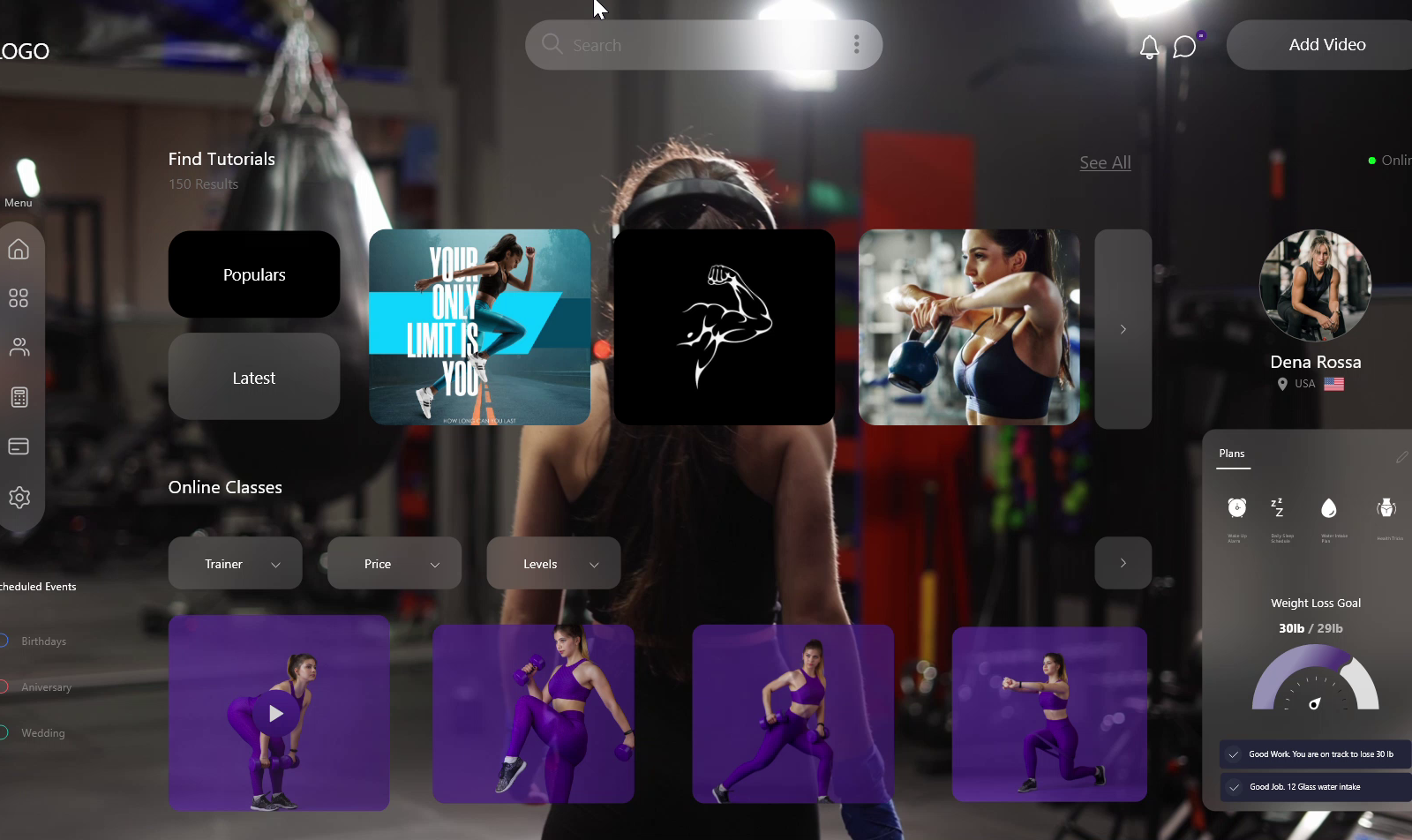 FitZone – Modern Gym Website UI Design (Adobe XD) by Fari Mukhtar on ...