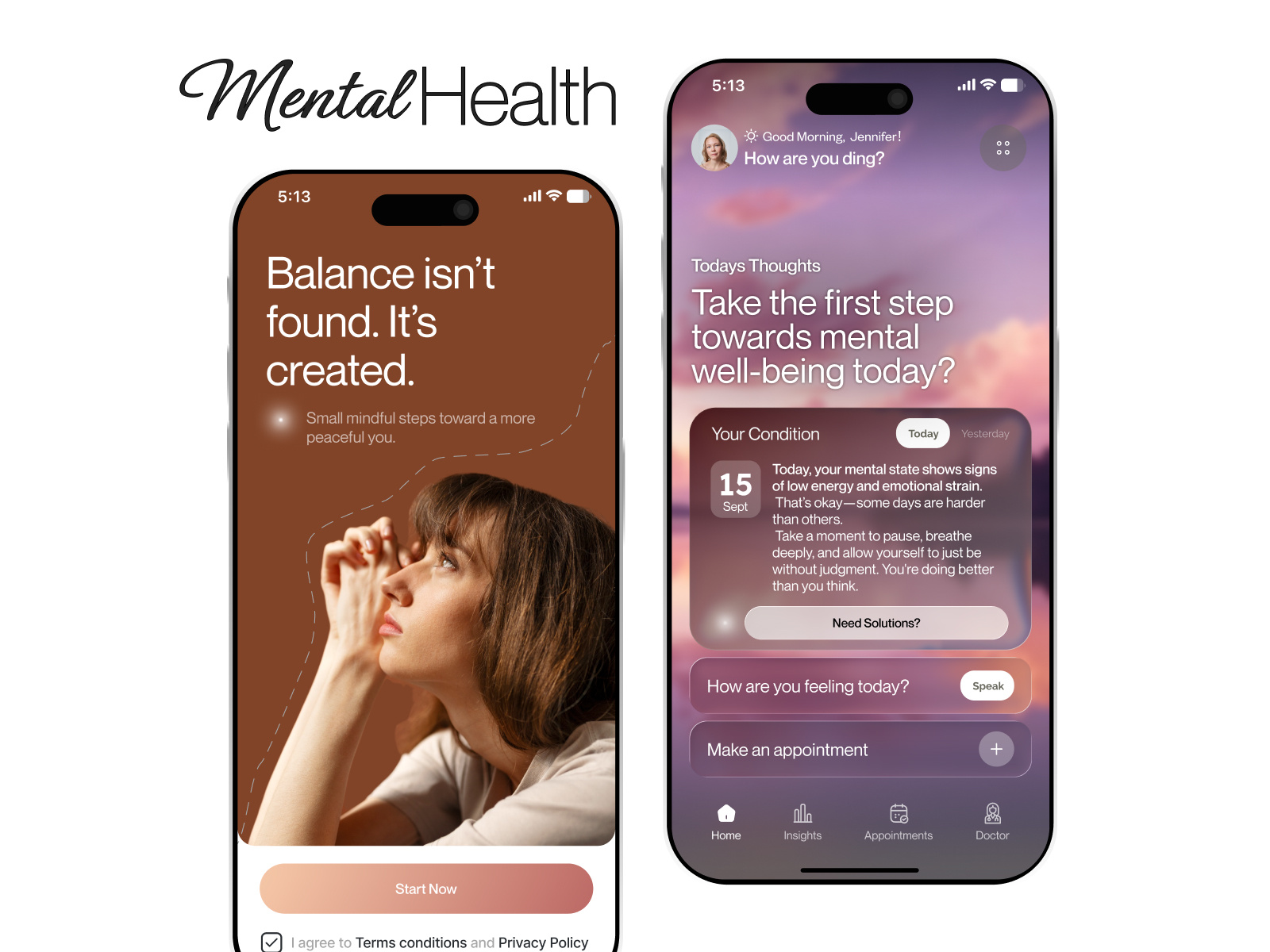 Ai mental health app design by lazy kar for LazyInterface UI UX Team on Dribbble