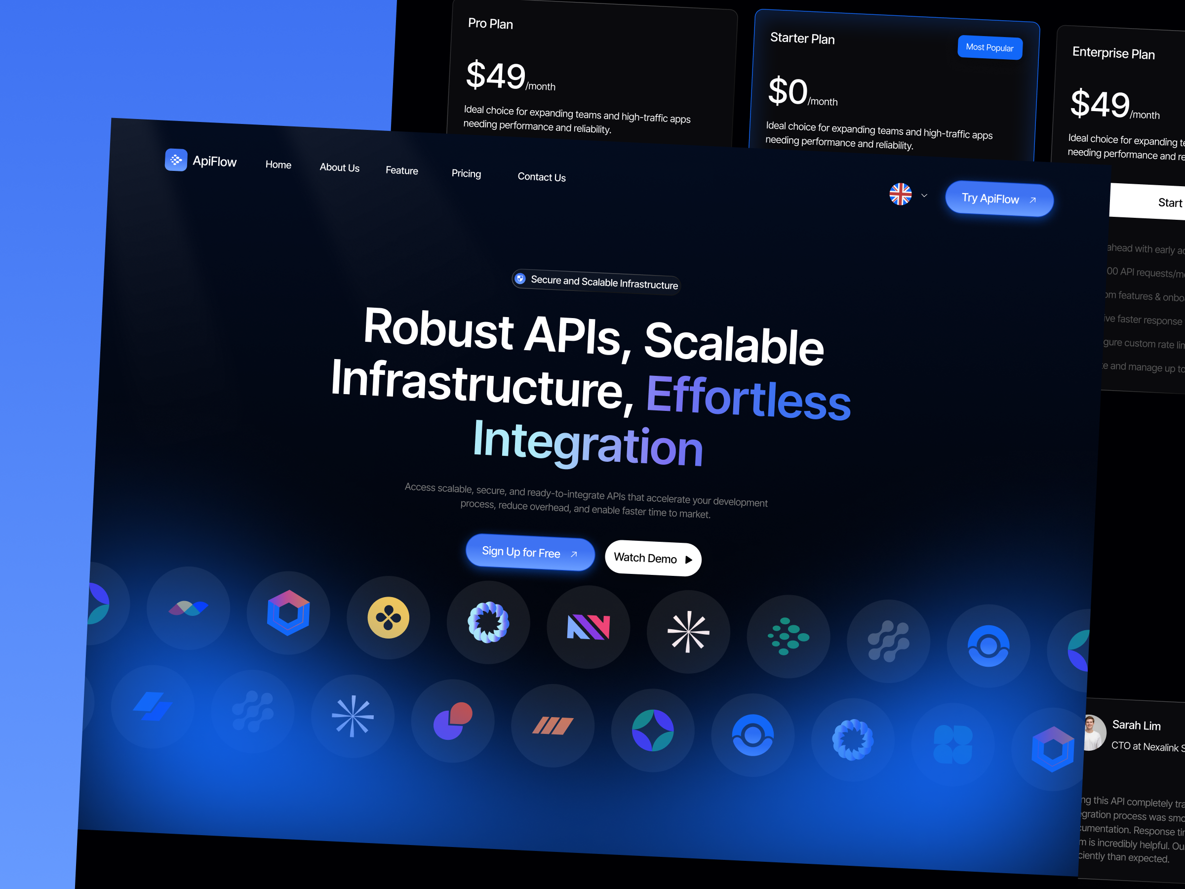 ApiFlow — Feature Page by Abdul Saboor on Dribbble