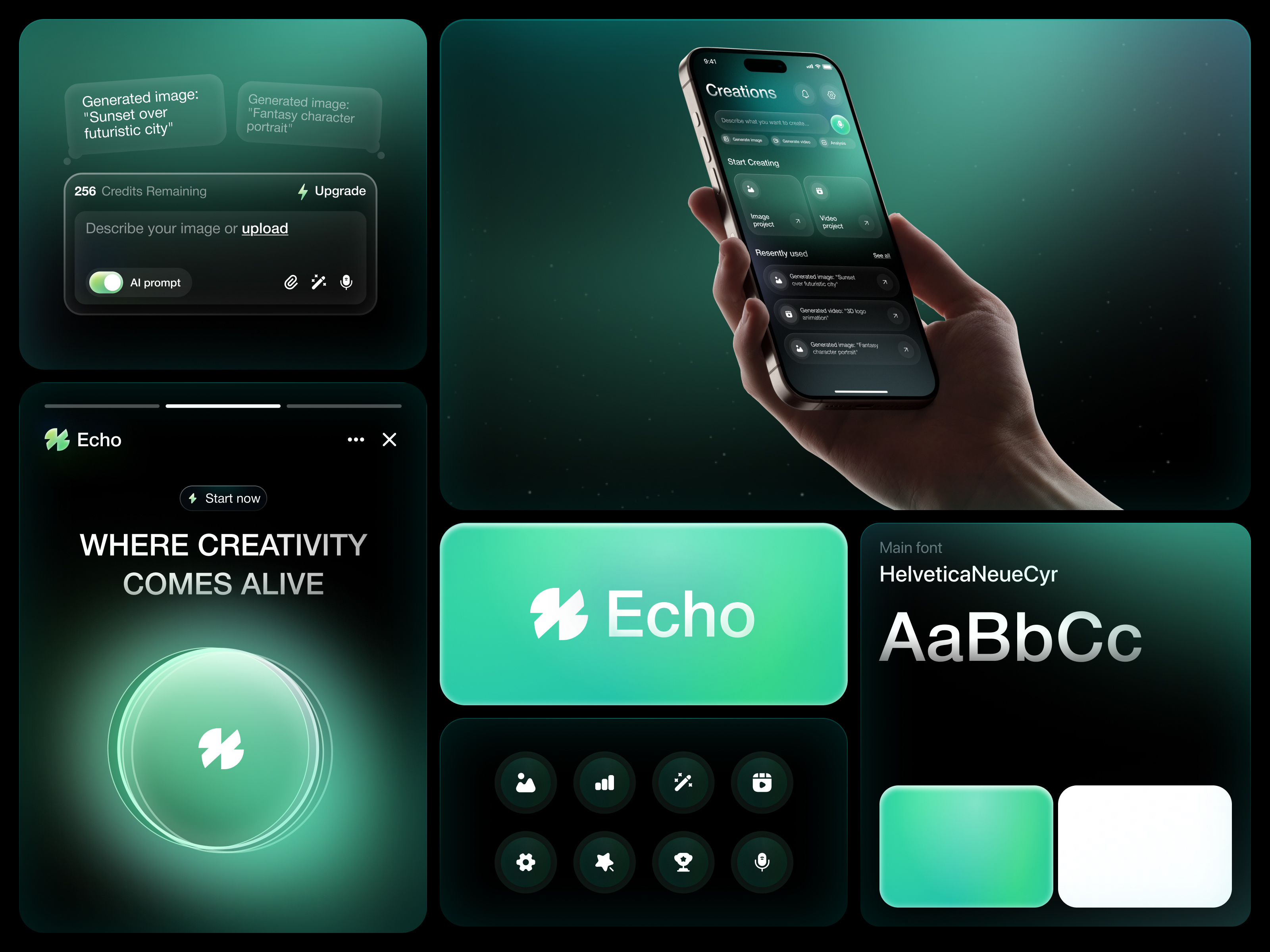 Echo - An AI-powered video generation App by Afterglow on Dribbble