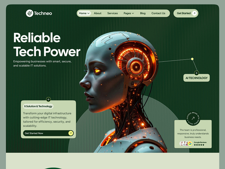 IT Technology Website Design by FleexStudio | Web Design Agency on Dribbble