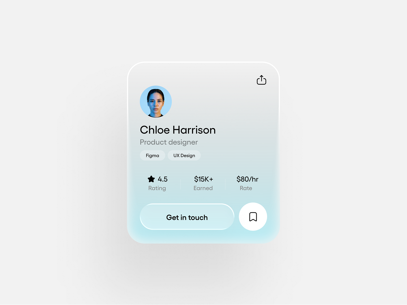 UI Card Design by Iconly Pro for Piqo Studio on Dribbble