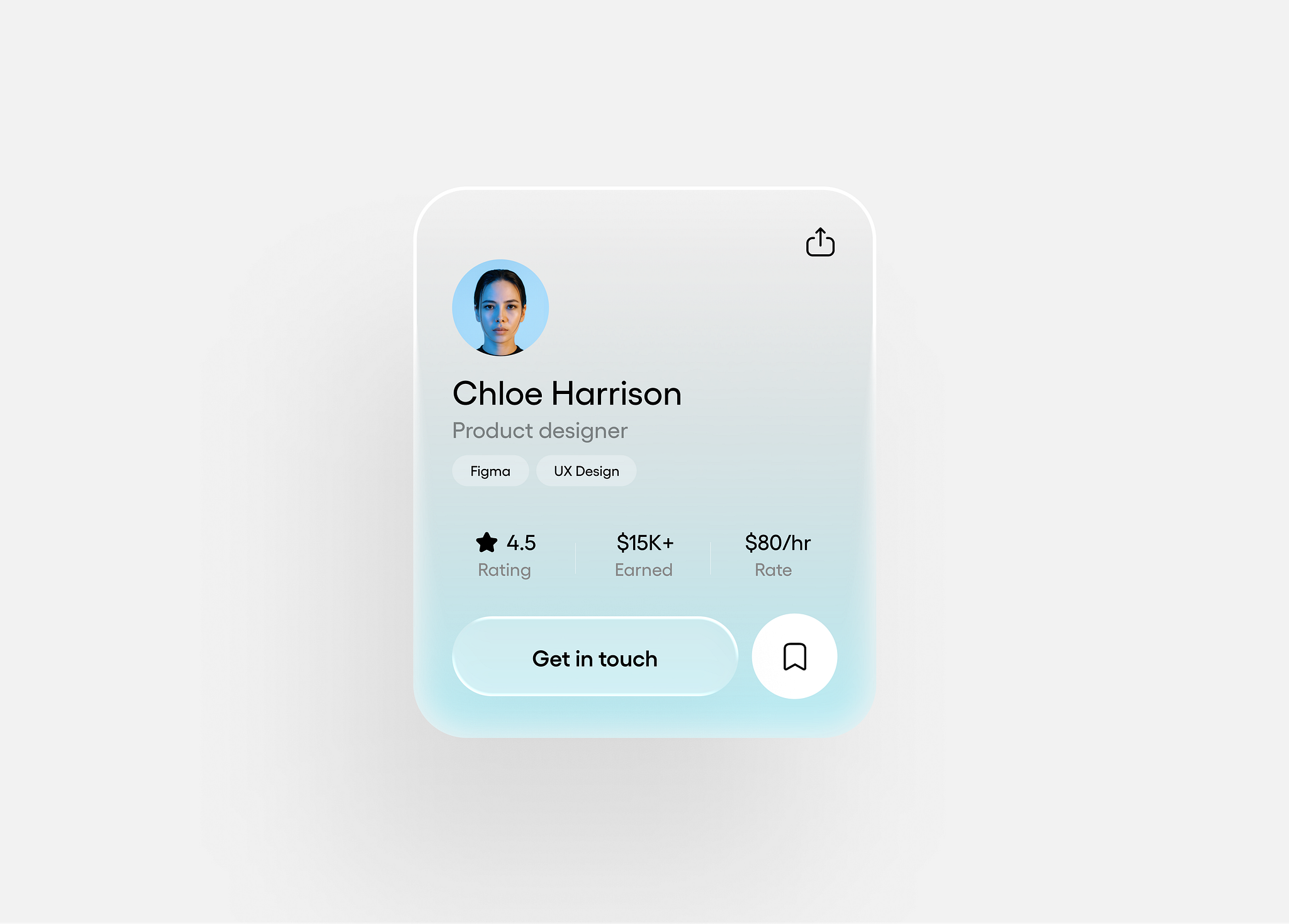 UI Card Design by Iconly Pro for Piqo Studio on Dribbble