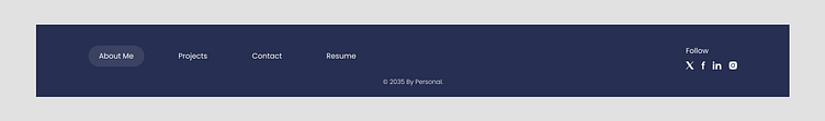 Personal Website Footer by Muhammad Fazeel Riaz on Dribbble