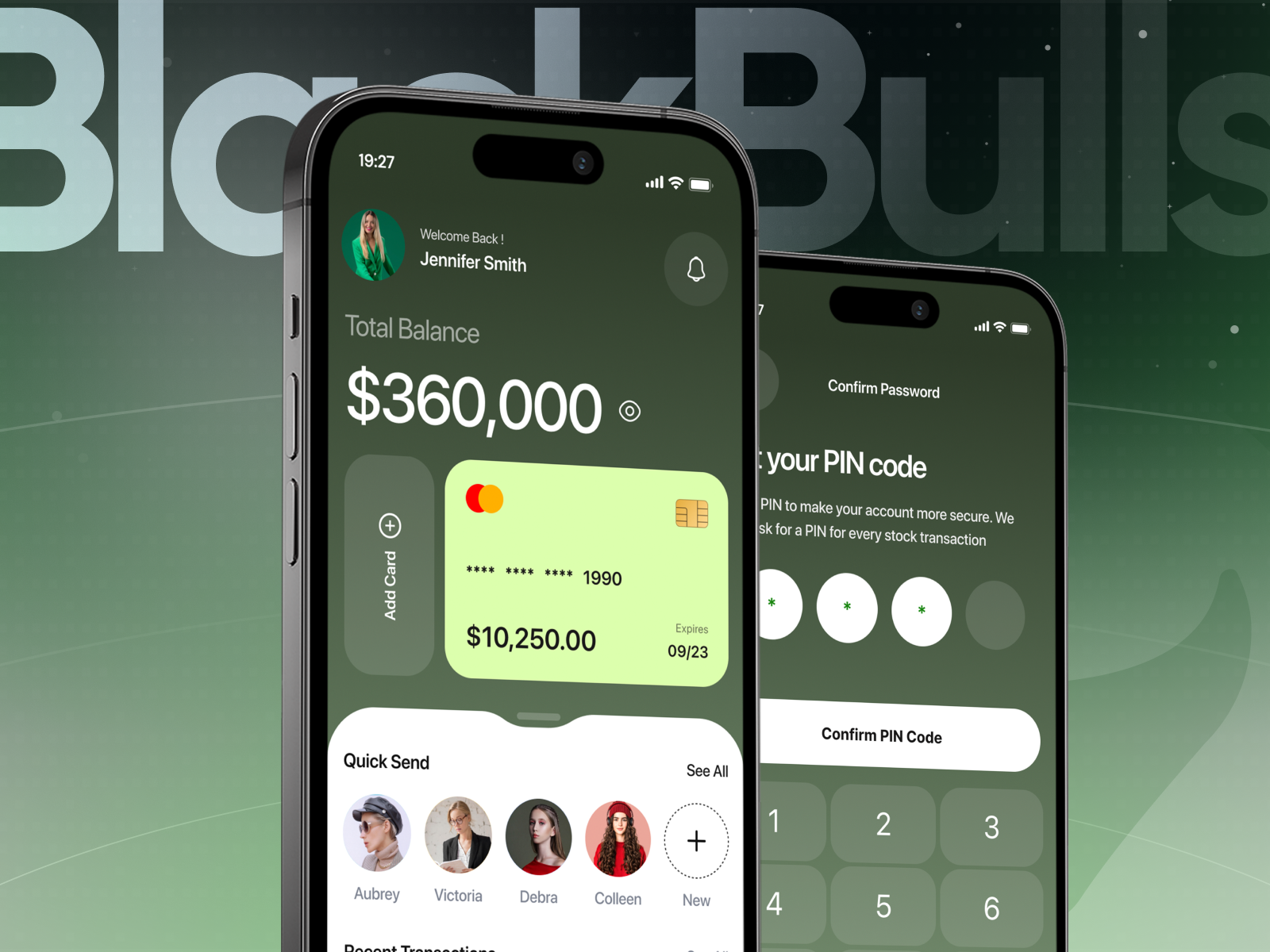 crypto currency wallet mobile ui design by Black Bulls on Dribbble