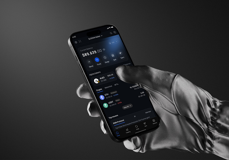 Next-Gen Crypto Wallet App UI Design by Abu Raihan on Dribbble