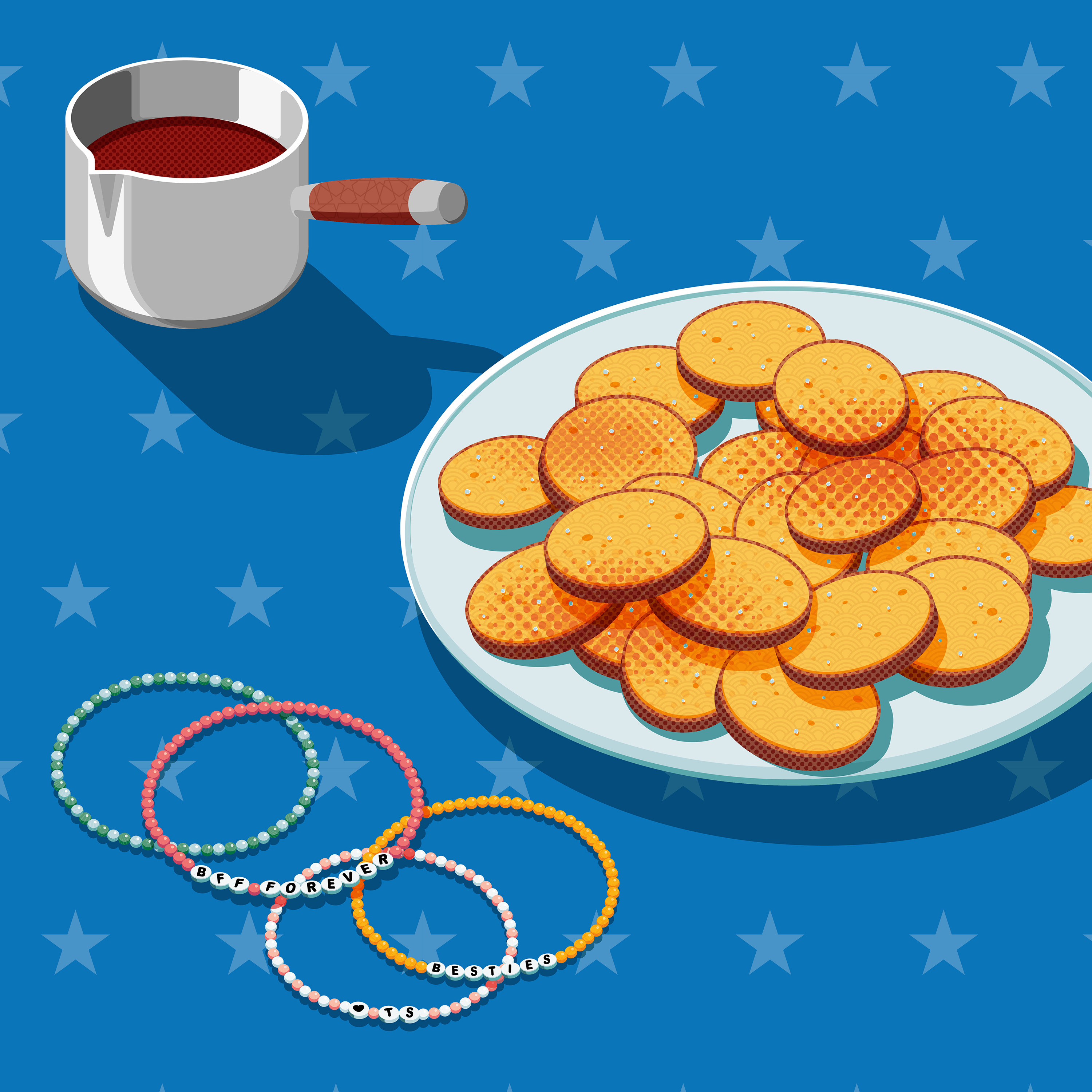"You Belong with Brie" - Food illustrations by Angie Mathot on Dribbble