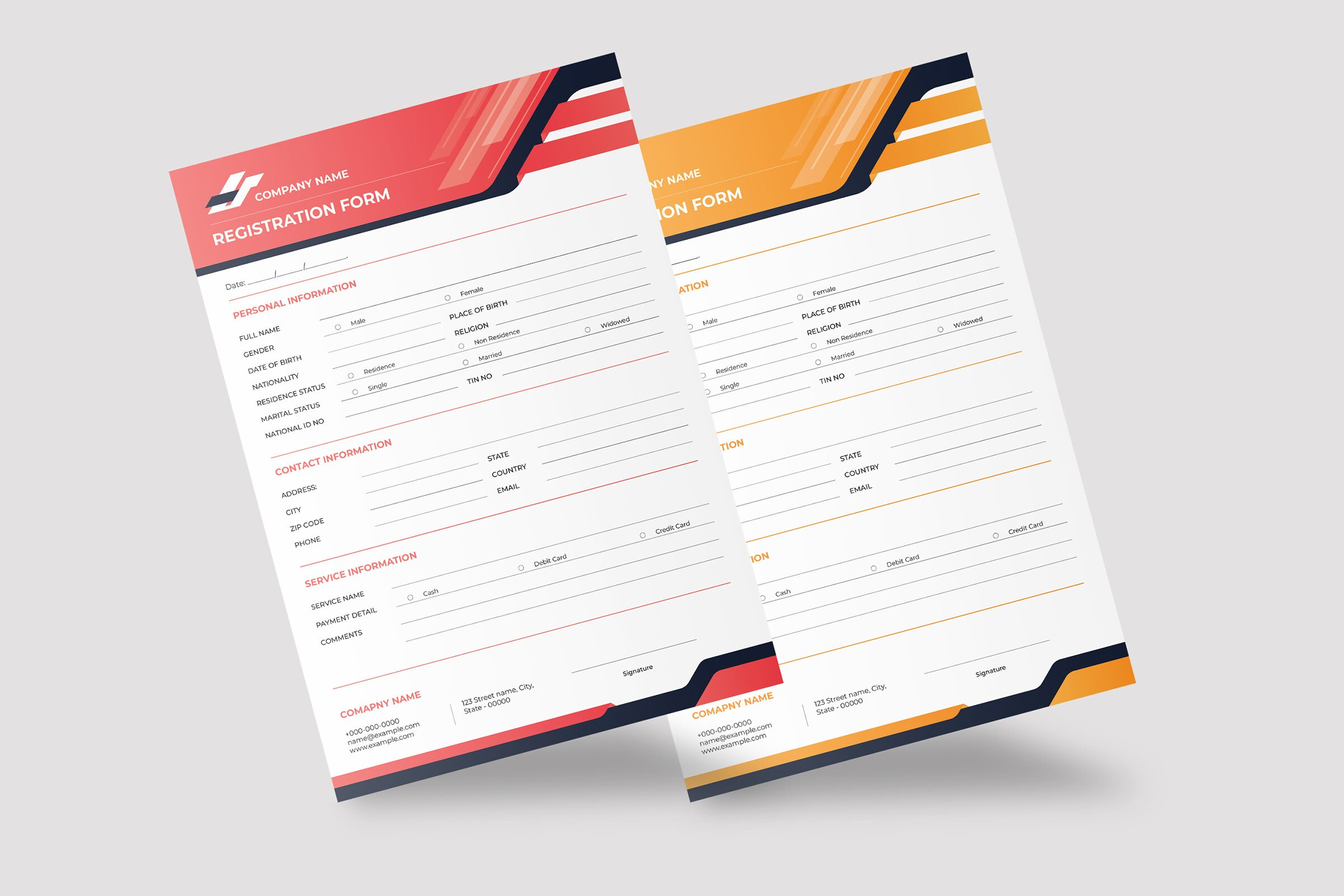 Registration Form Template by Mukhlasur Rahman on Dribbble
