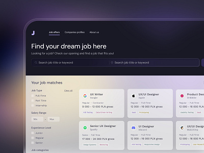 JobFlow - Simplifying the Job Search Experience by Aleksandra Zwolan on ...
