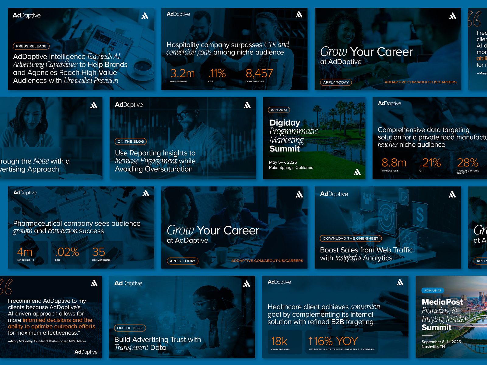 Social & Promo Graphics • AdDaptive by Ali Pironti on Dribbble