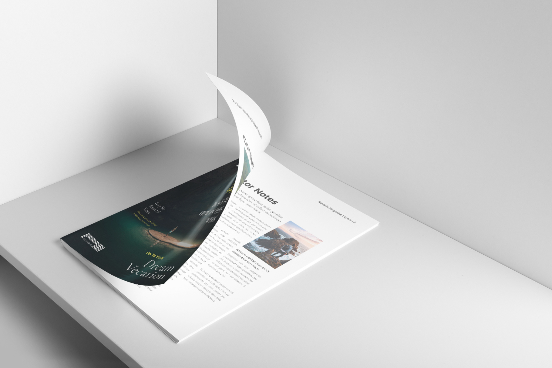 Luxury Travel Magazine Template by DesignCrest on Dribbble