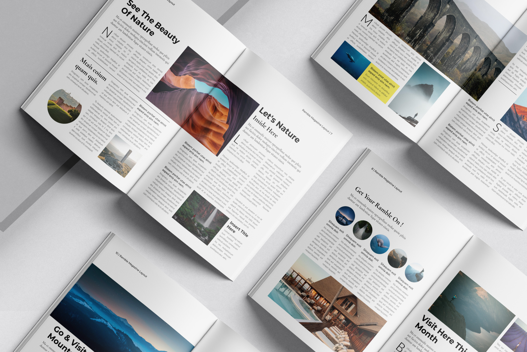 Luxury Travel Magazine Template by DesignCrest on Dribbble