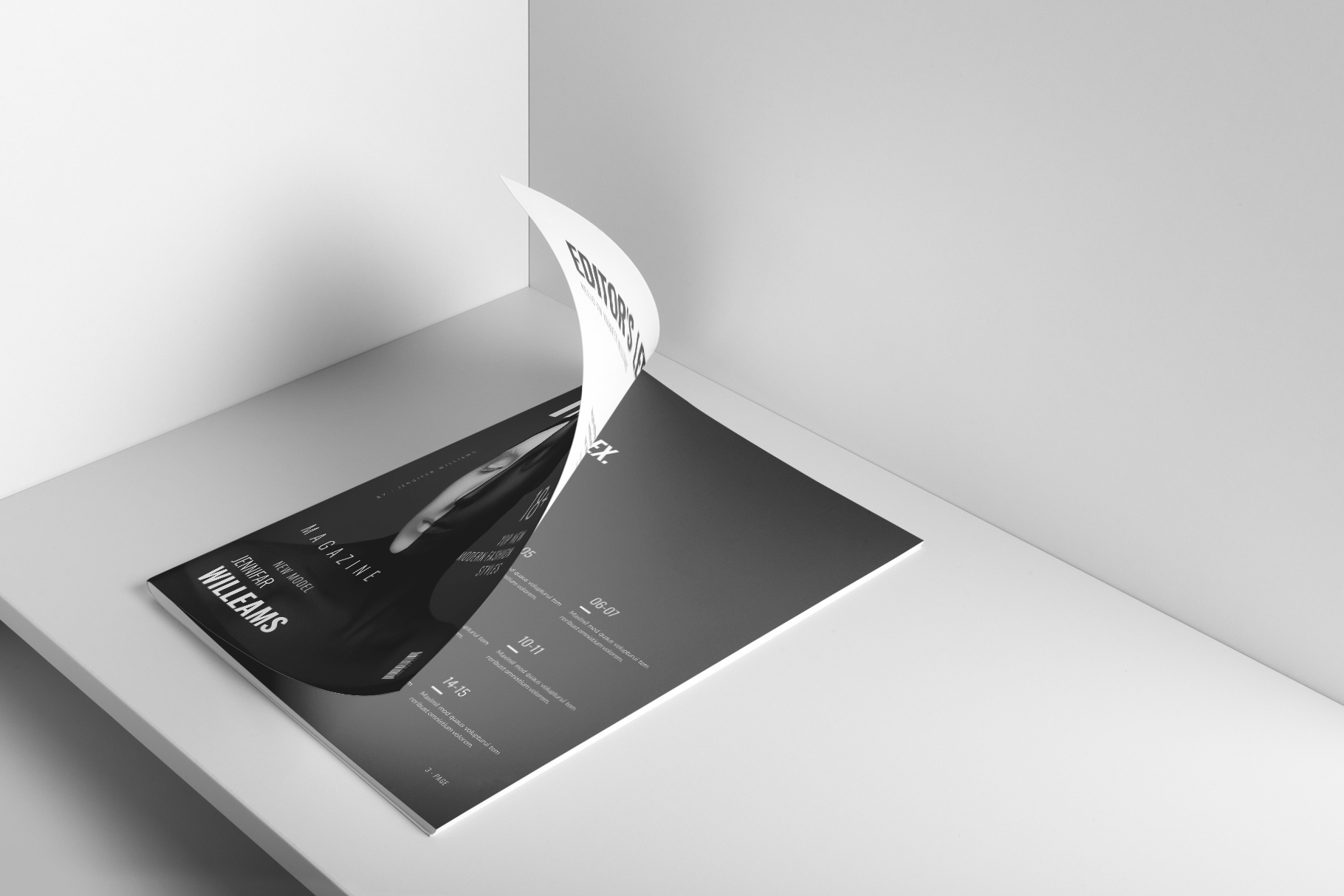 Fashion Magazine Template by DesignCrest on Dribbble