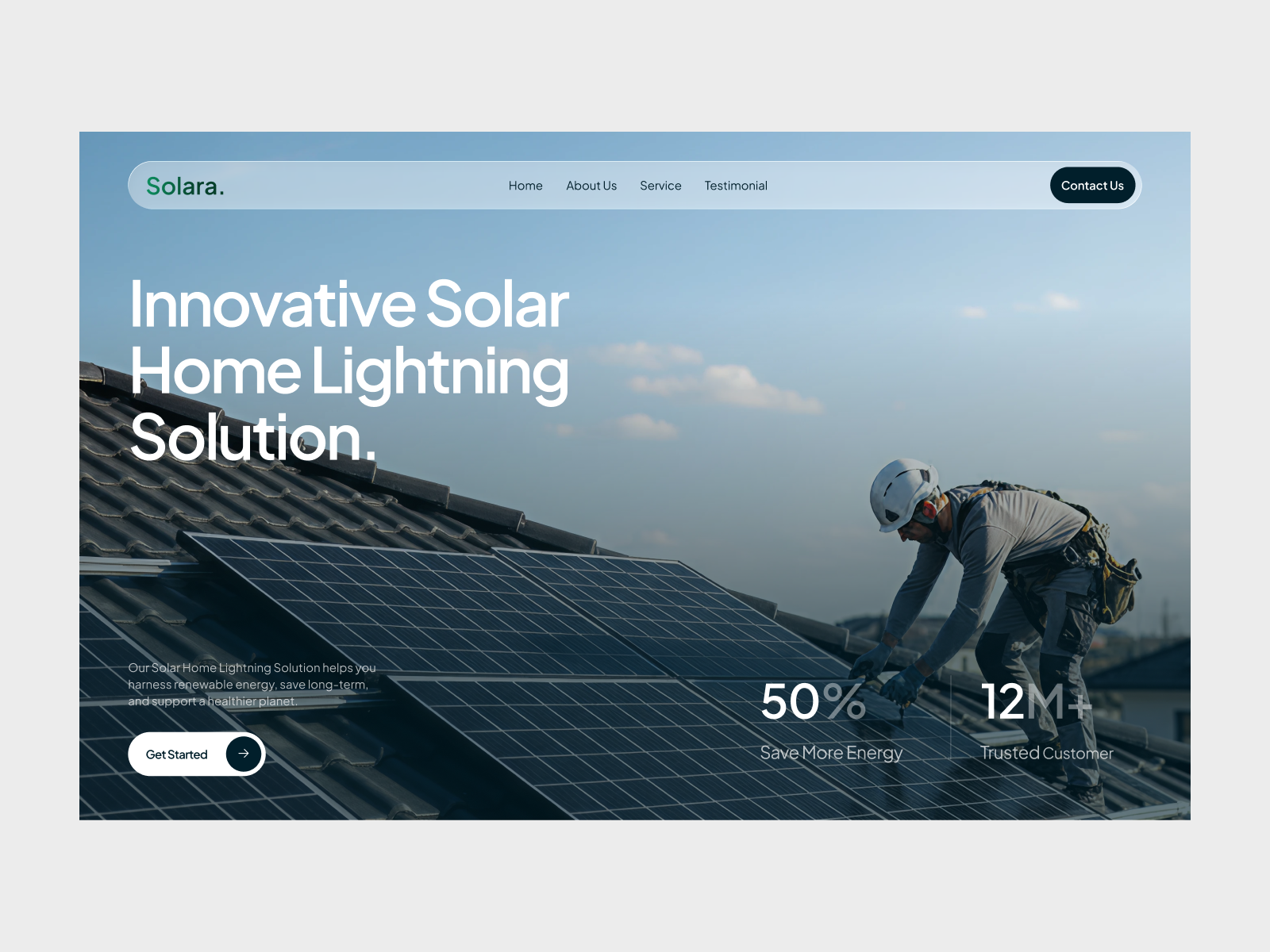 Solara. Solar Energy Website Design by Permadi Satria Dewanto for ...
