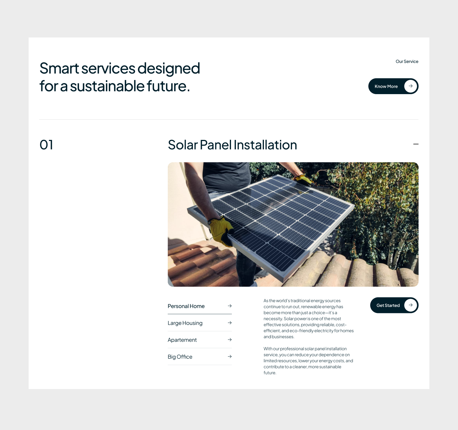 Solara. Solar Energy Website Design by Permadi Satria Dewanto for ...