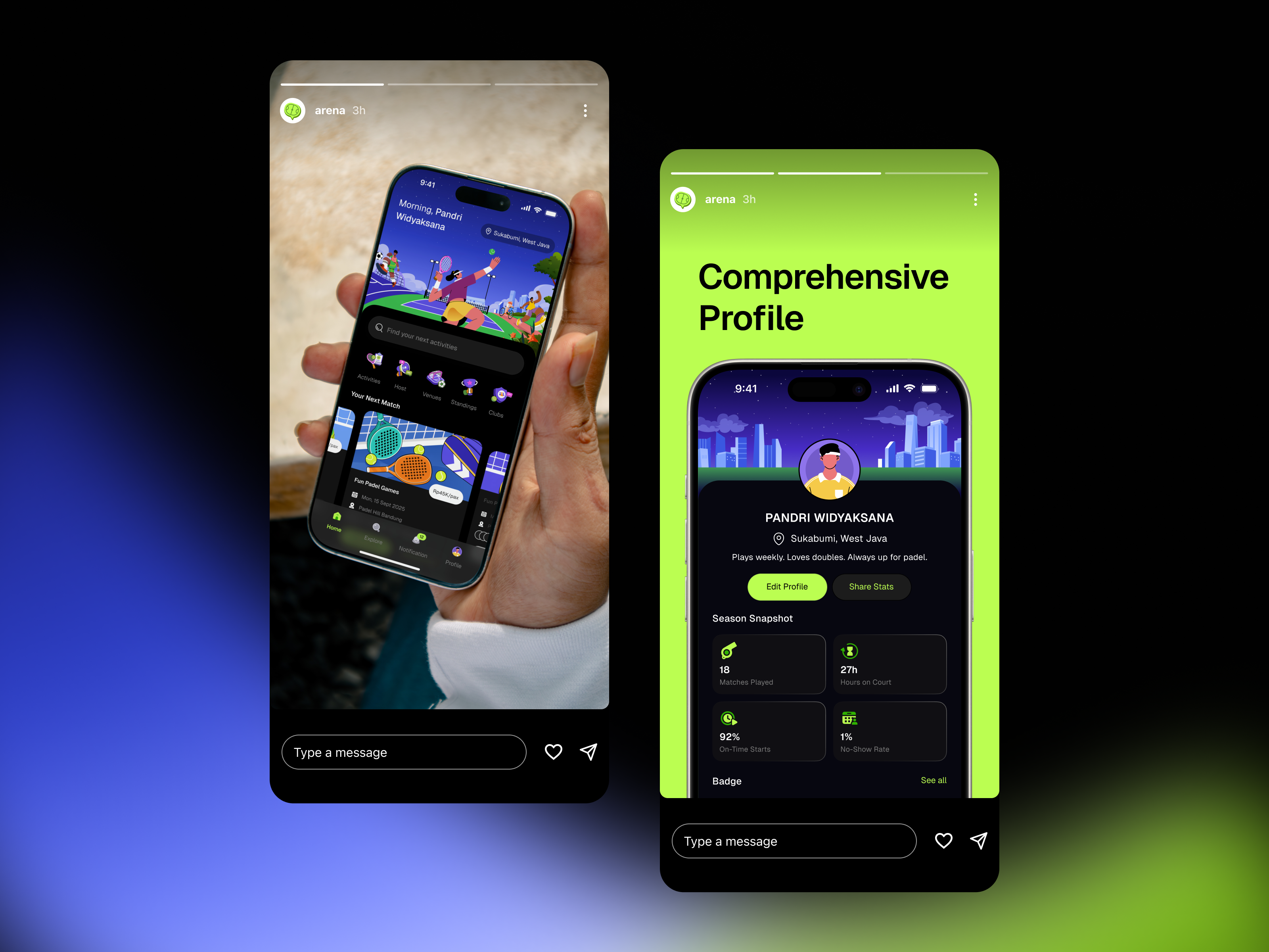 Arena - Social Sport Club App 🏋️ by Orely on Dribbble