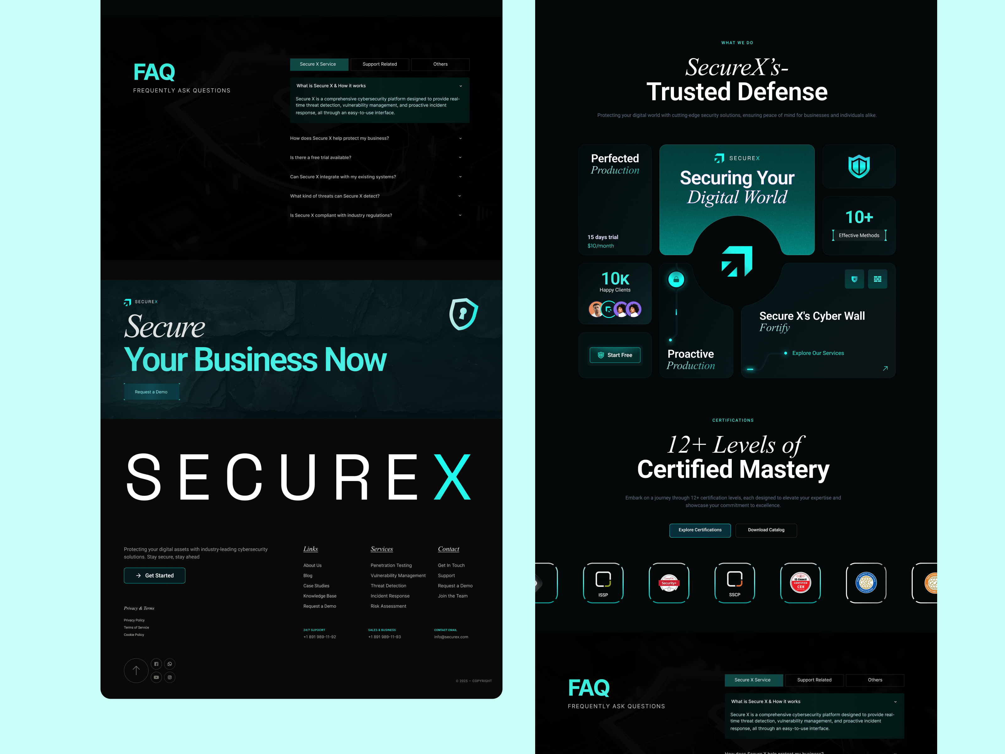 Secure X - Cyber security by Mahendran Jeeva on Dribbble