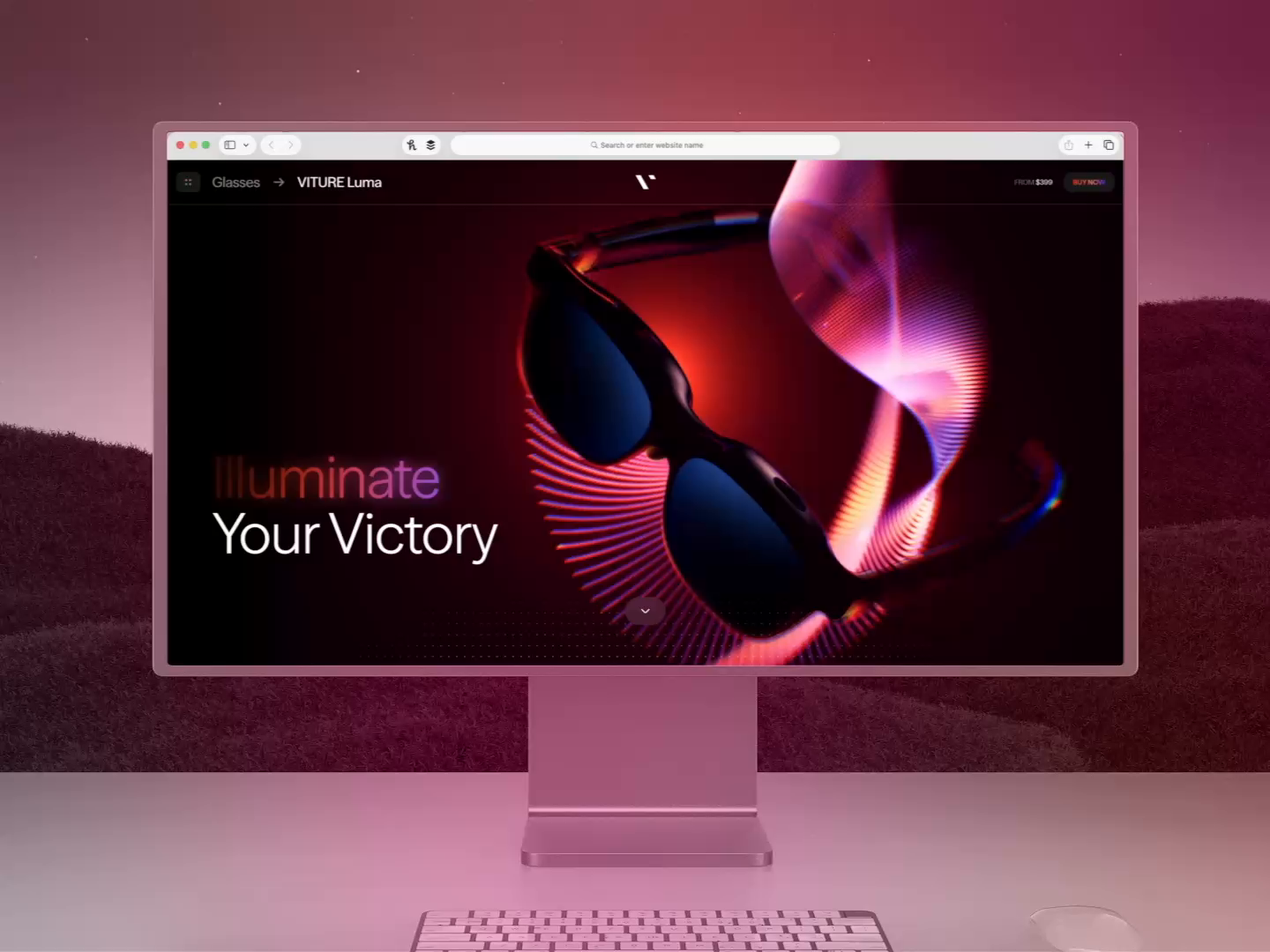 Luma Viture Glasses landing page by Milkinside by Gleb Kuznetsov on ...