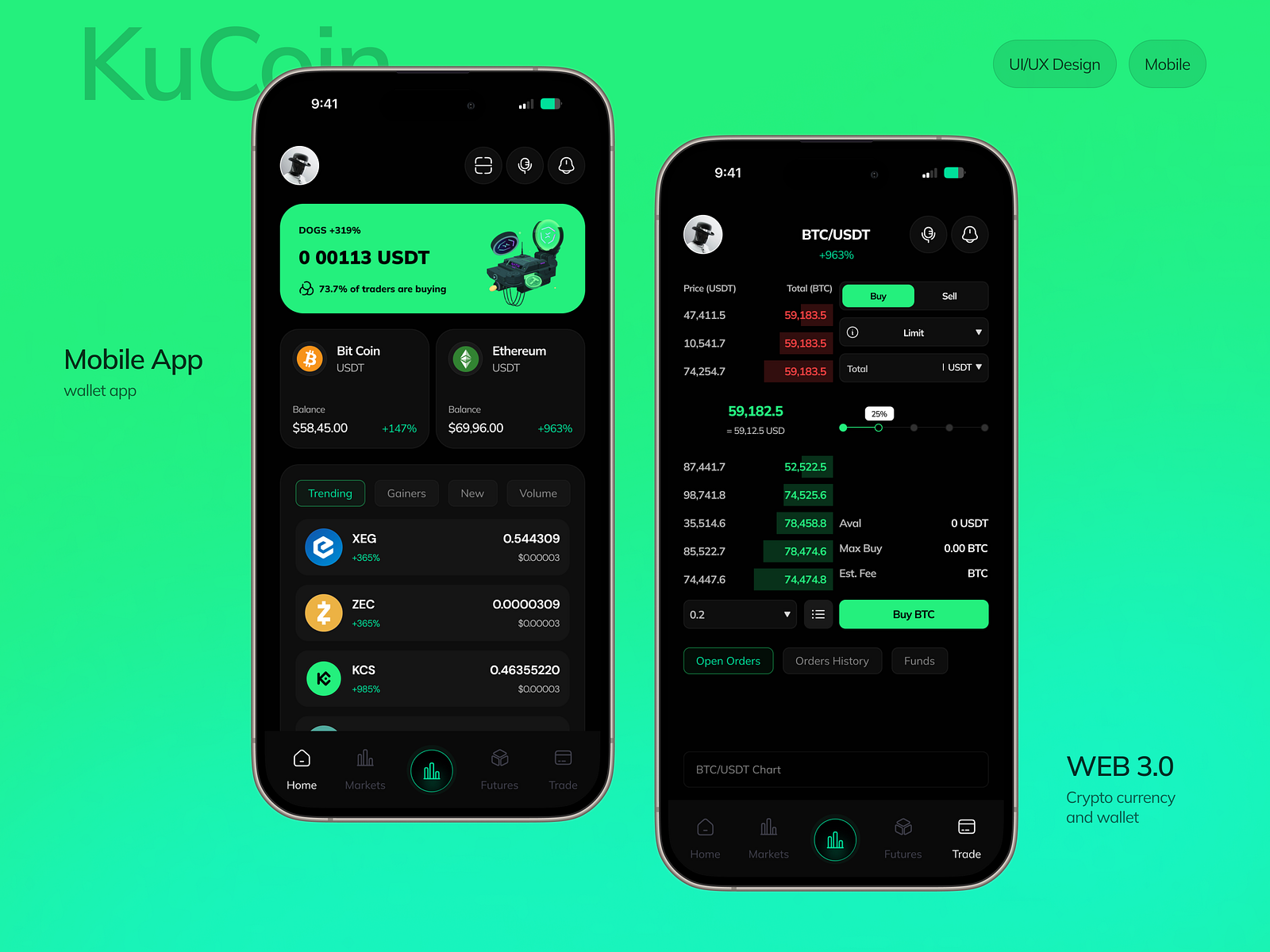 Crypto Exchange Mobile App Design by Arafat Mahfuz on Dribbble