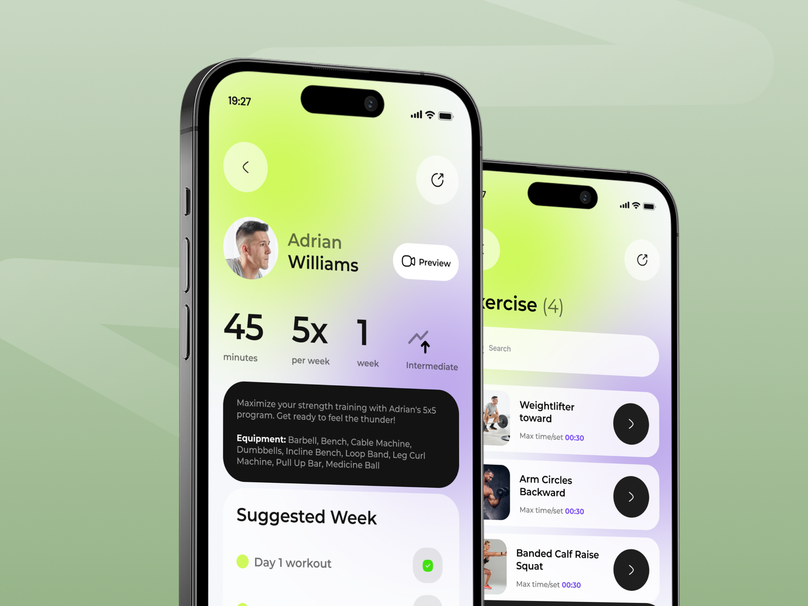 Sport application mobile UI design by Roohi Koohi on Dribbble