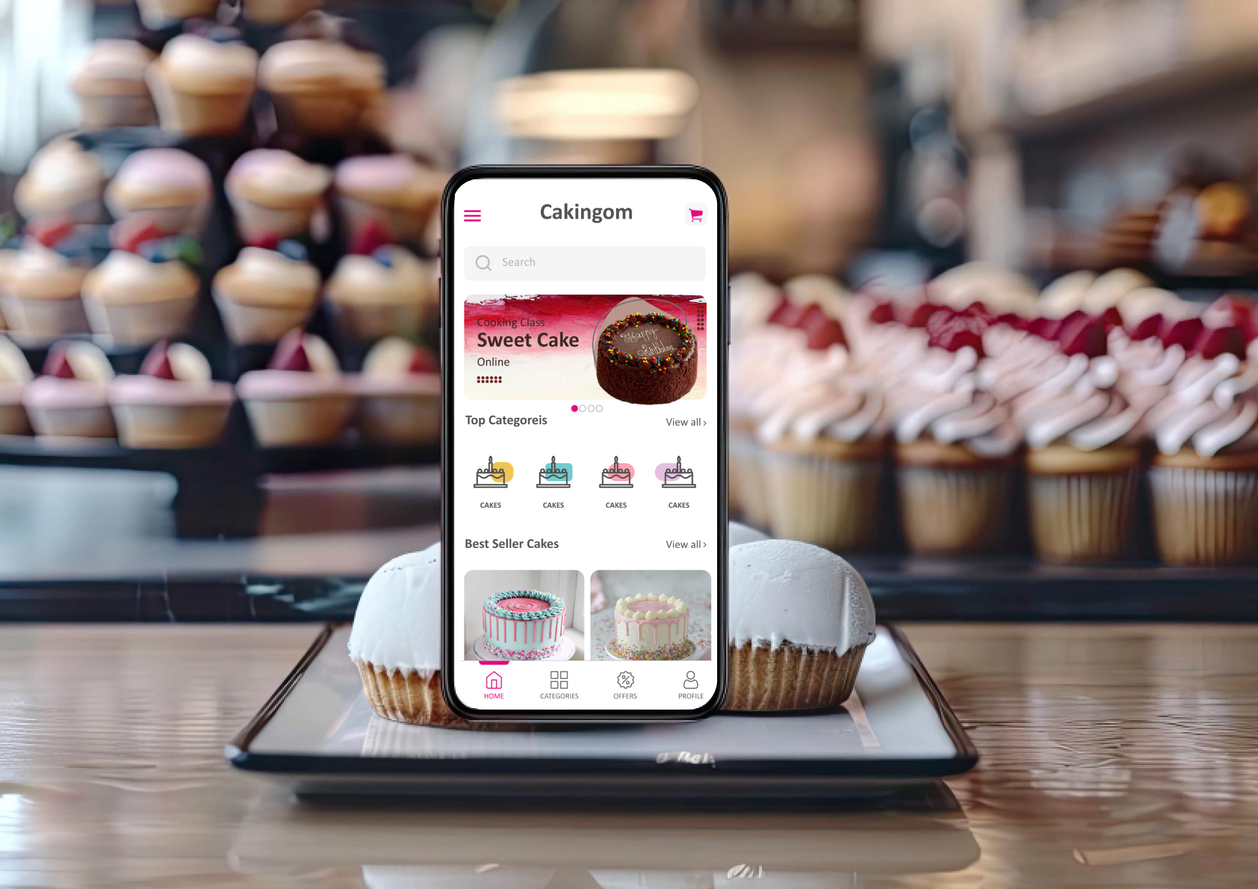 Cake & Pastry Ordering App UI/UX Case Study - www.cakingom.com by Noman ...