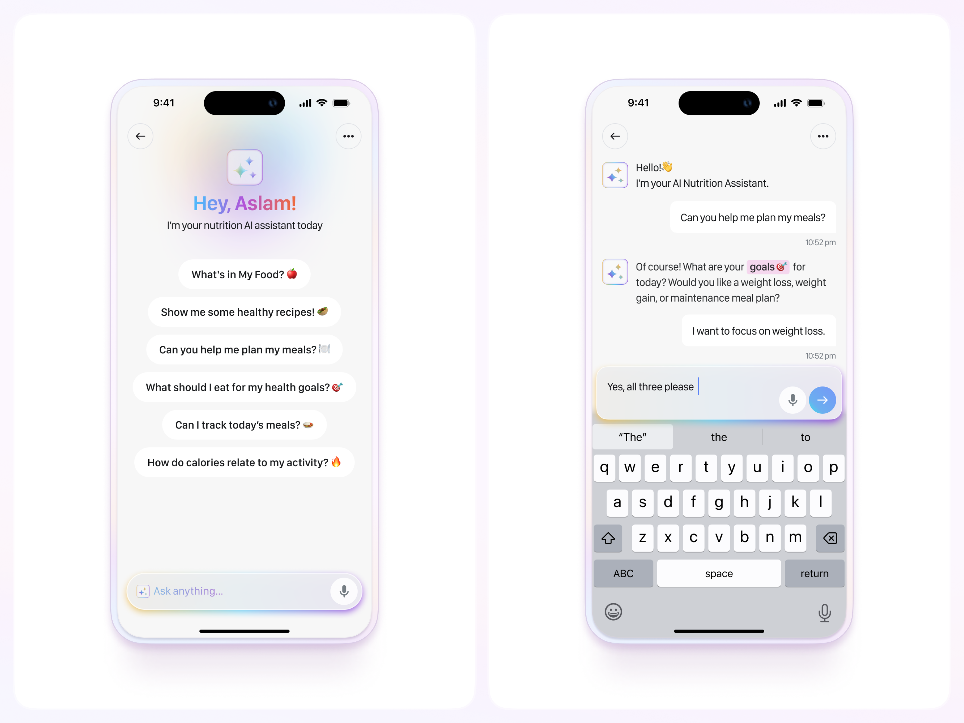 Nutrition App by Nasir Uddin on Dribbble