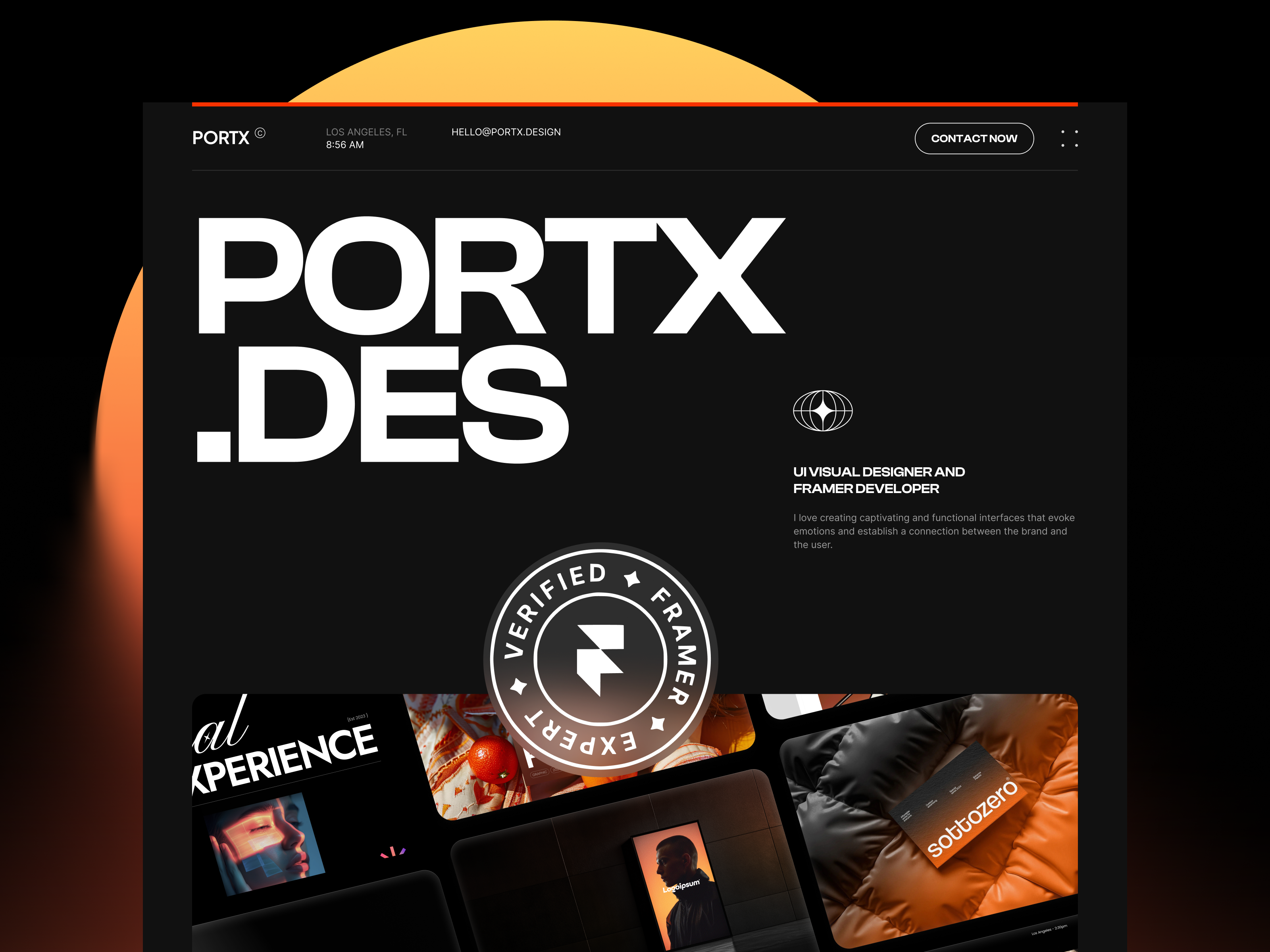 Portx - Personal Portfolio by Logan Dang for LoganCee Studio on Dribbble