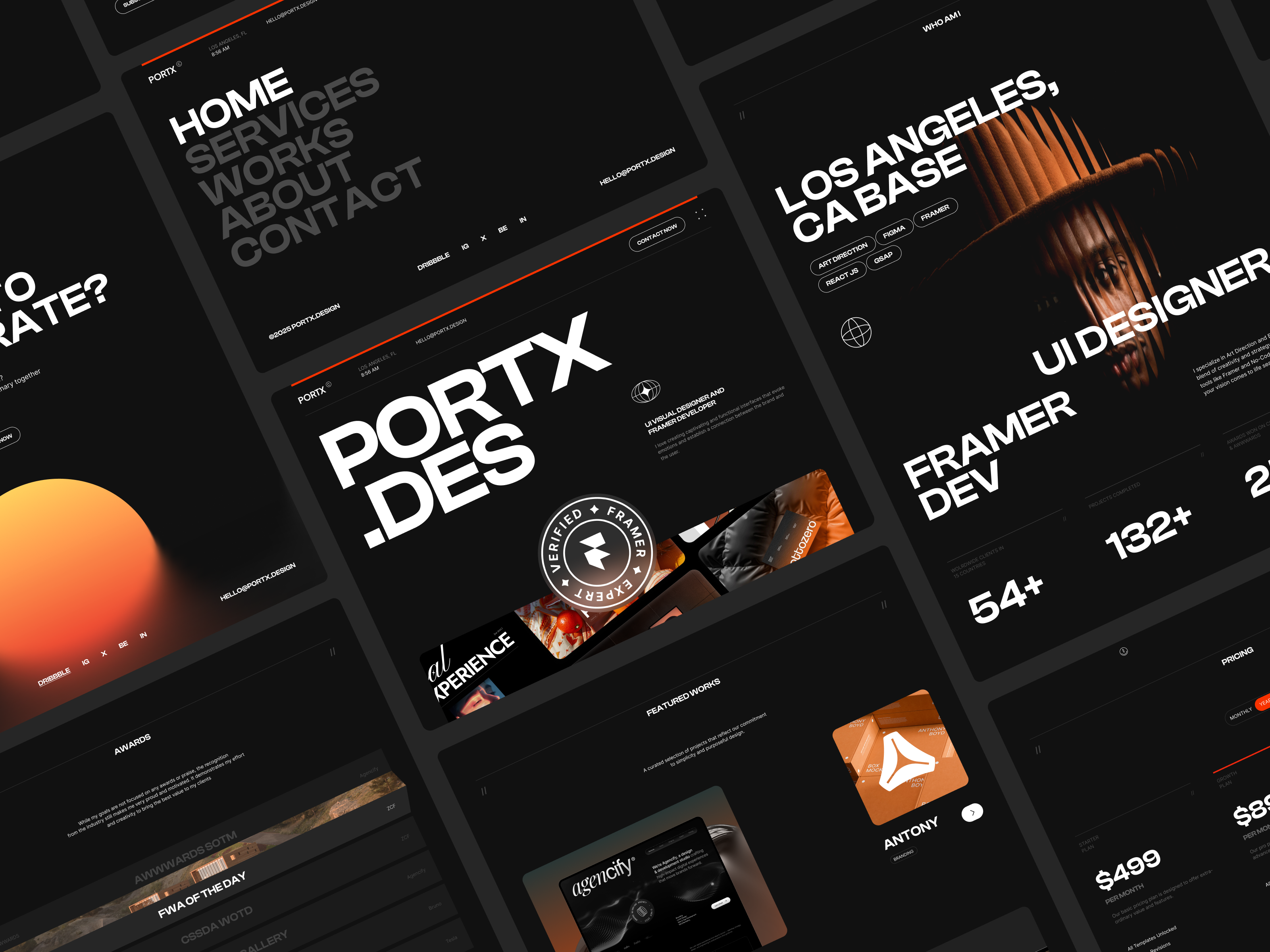 Portx - Personal Portfolio by Logan Dang for LoganCee Studio on Dribbble