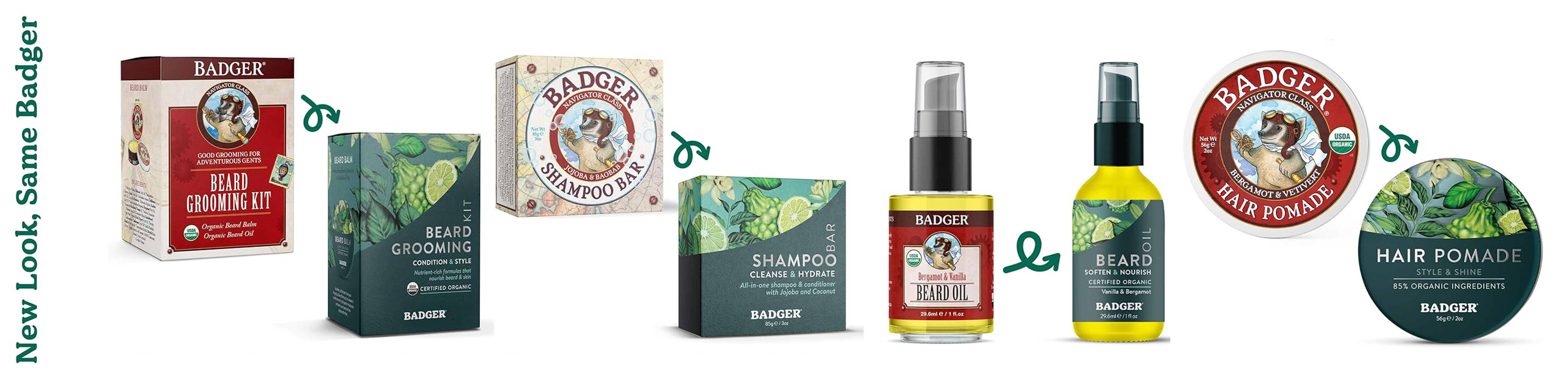 Badger Grooming Line — Packaging Illustration & Brand Refresh by Jen Borror | Hoot Design Studio ...