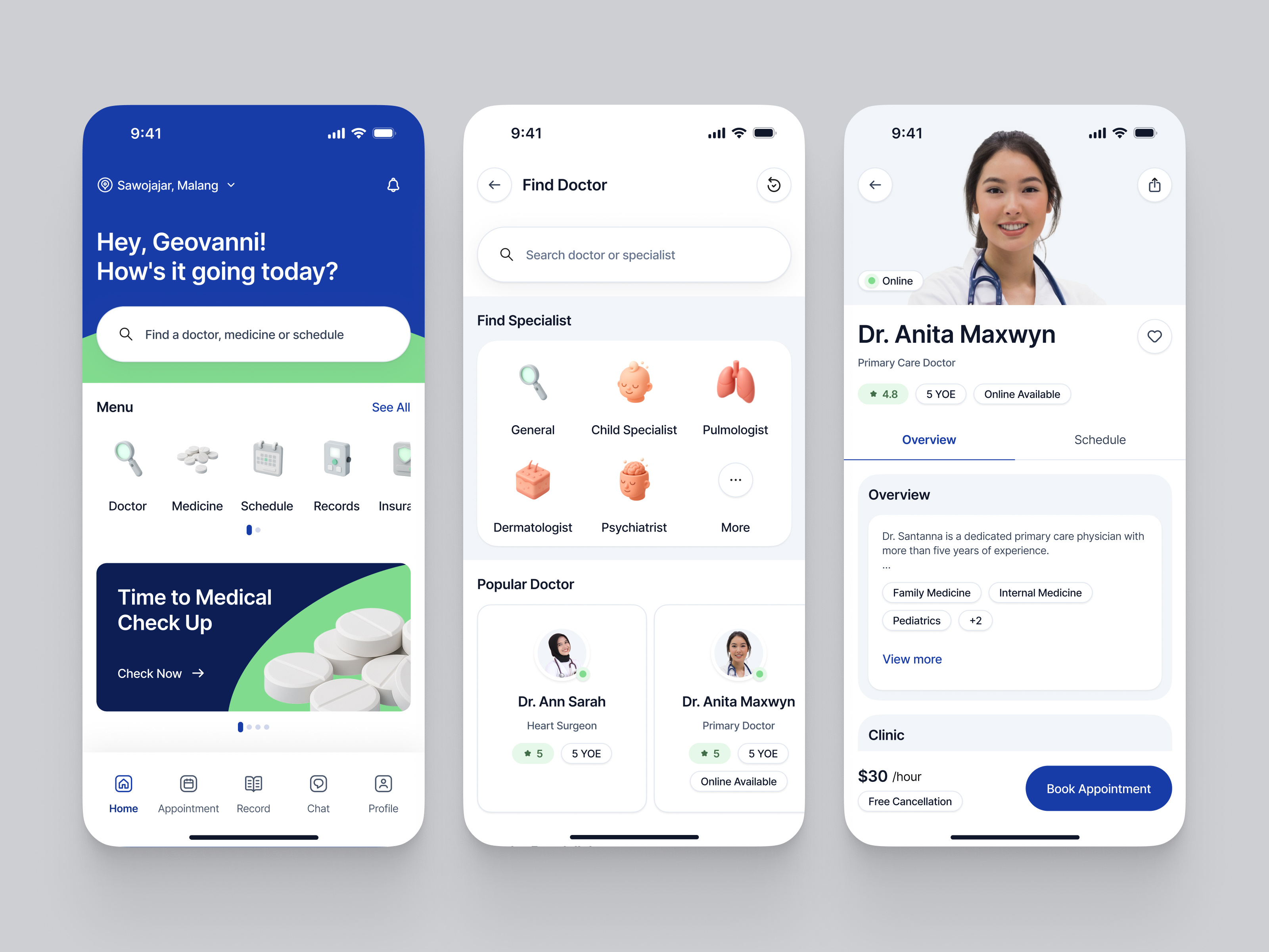 Pacino – Telemedicine App by Sogee UIUX for Sogee on Dribbble