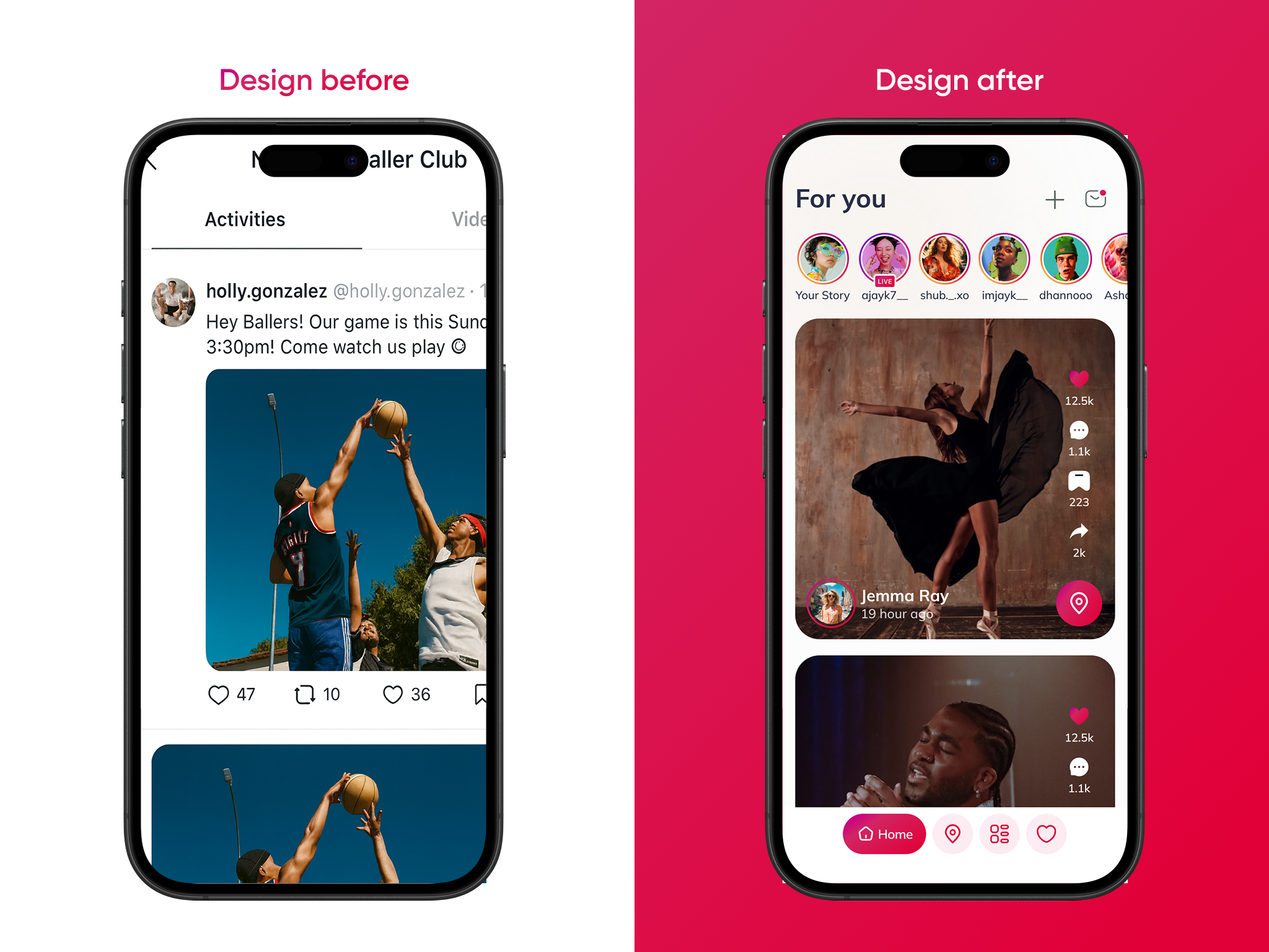 Social Media Mobile iOS App Redesign by Purrweb UI/UX Agency on Dribbble