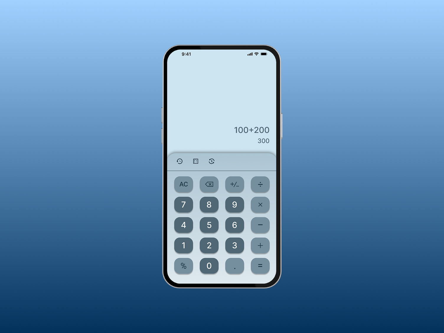 Daily UI #004 – Calculator App Interface by Asmita Pawar on Dribbble
