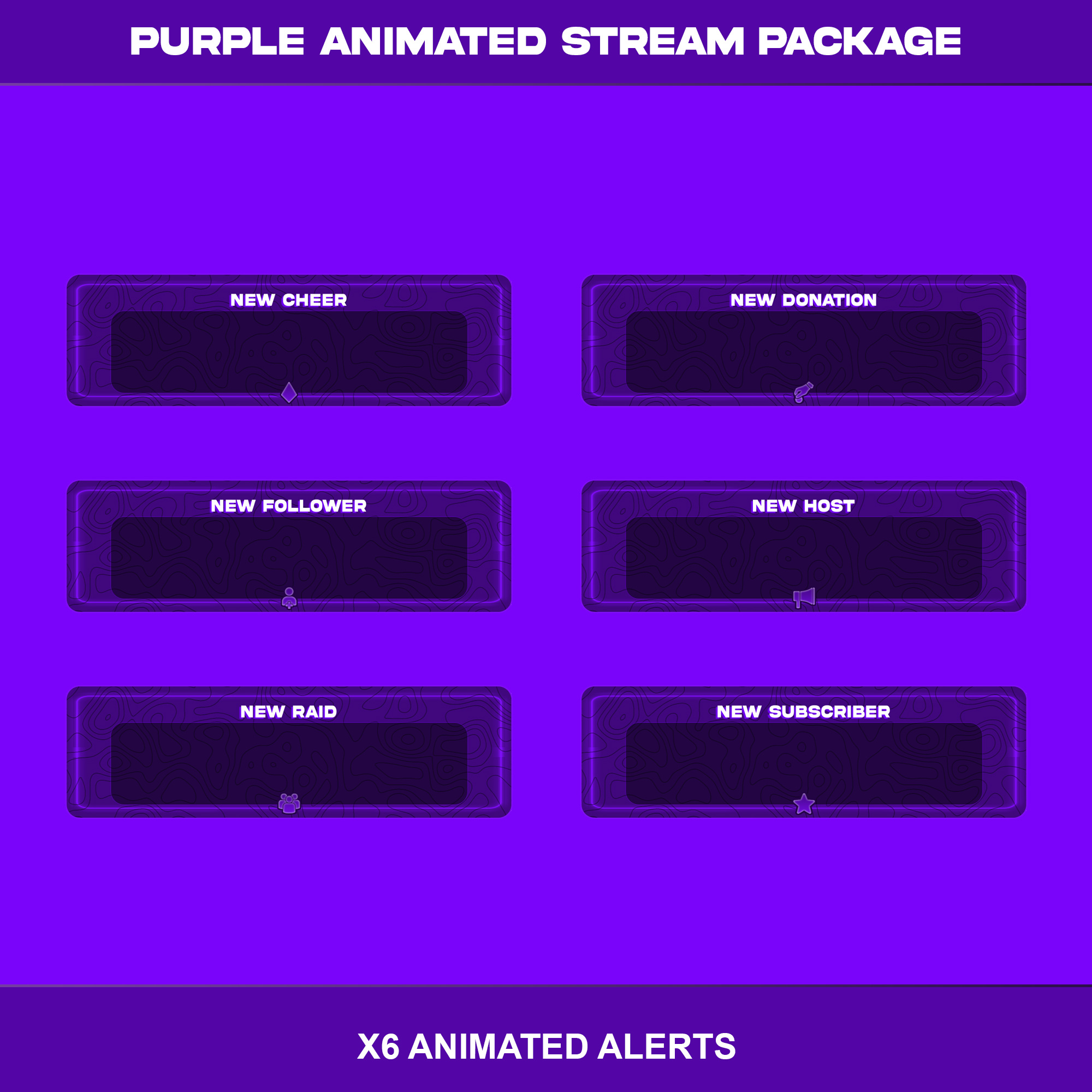 Purple Stream Overlay I Twitch Overlay by VectorKingStudio on Dribbble