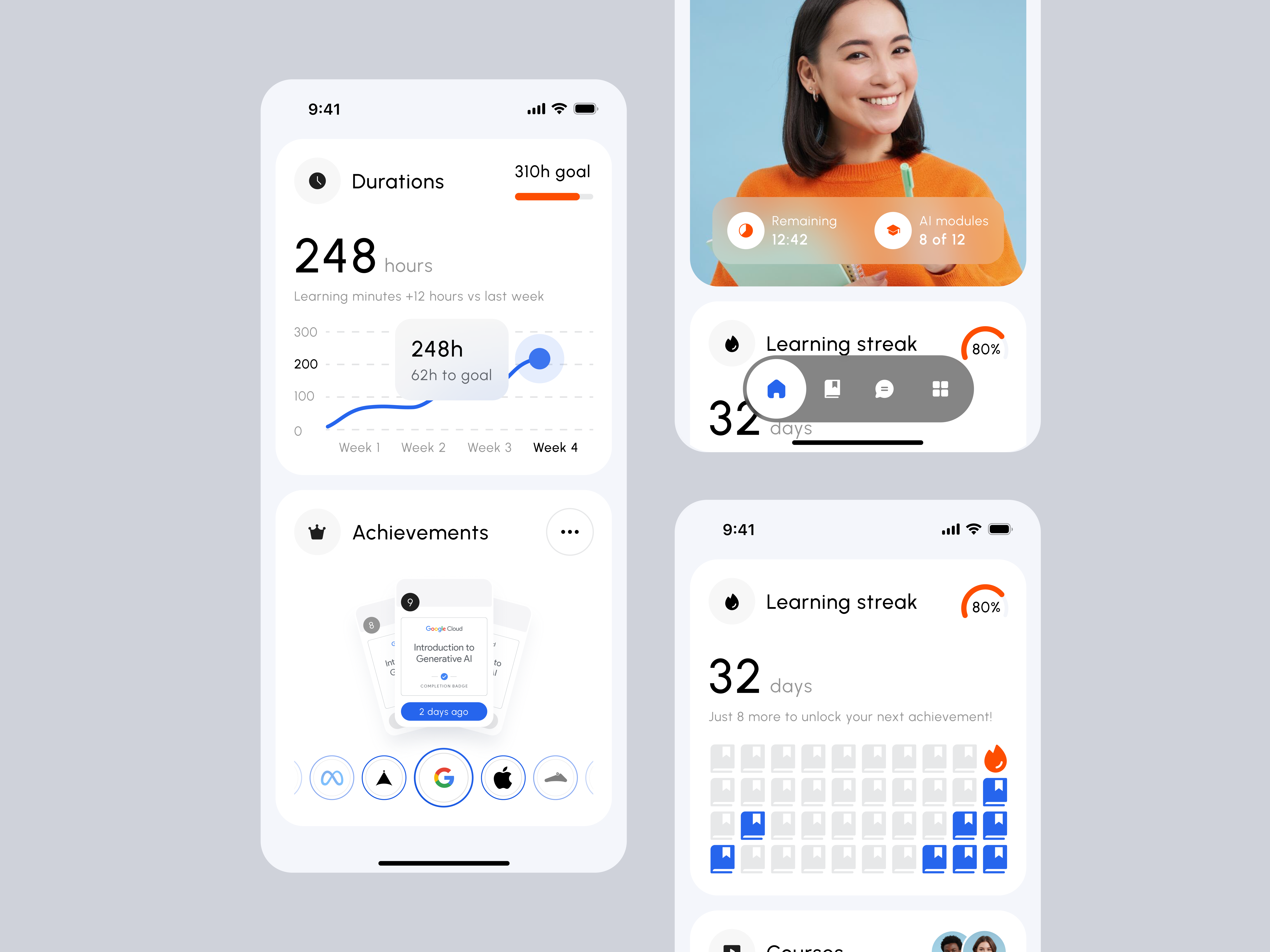 Skillverse - Course Learning Mobile Minimal Design by Delibix on Dribbble