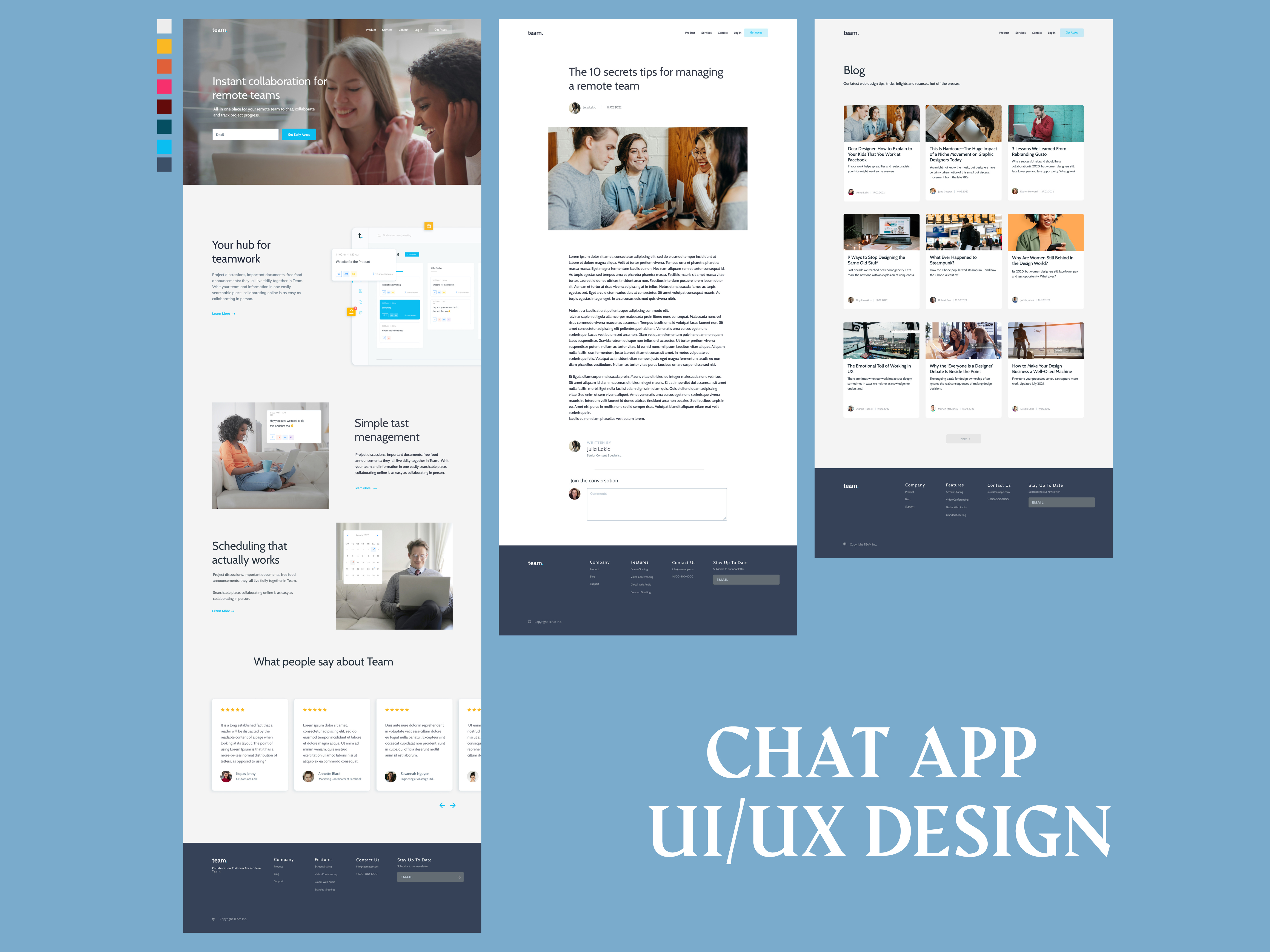 Chat App Wireframe and UI/UX Design by Andrea on Dribbble