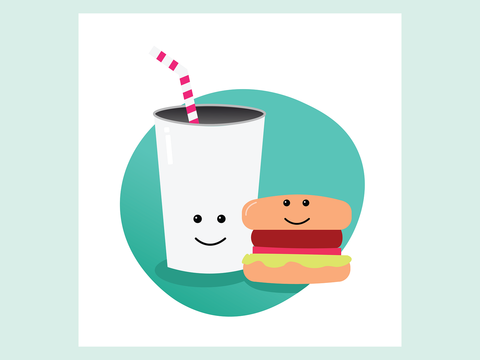 Fun Food Illustration By Harshita Vaghasiya On Dribbble
