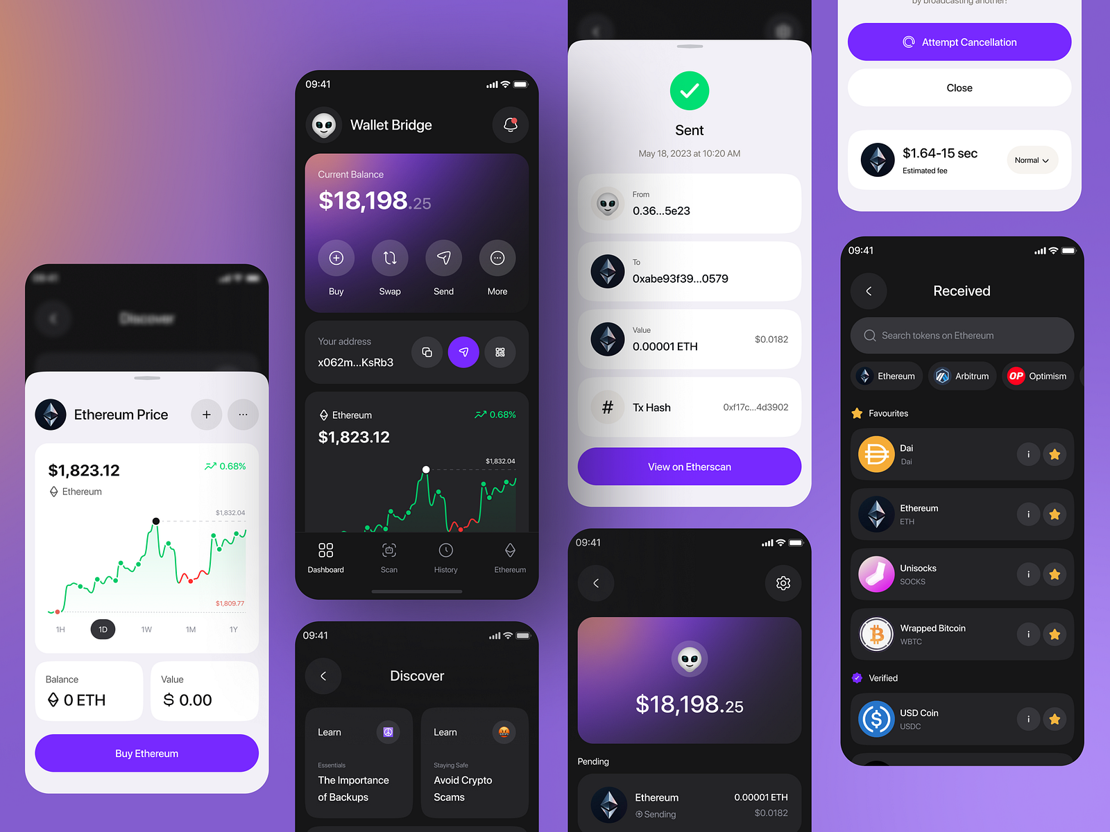 DeFi & Crypto Wallet Mobile App Design - Rainbow by Arafat Mahfuz on Dribbble