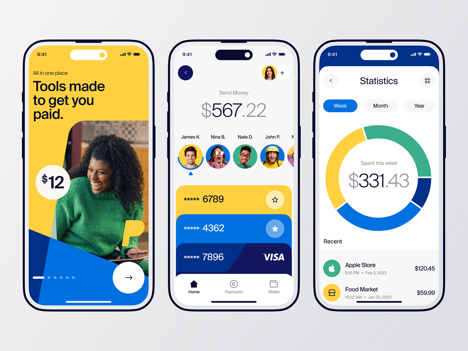 Paypal - Mobile UI Concept by Lay – UX/UI and branding on Dribbble
