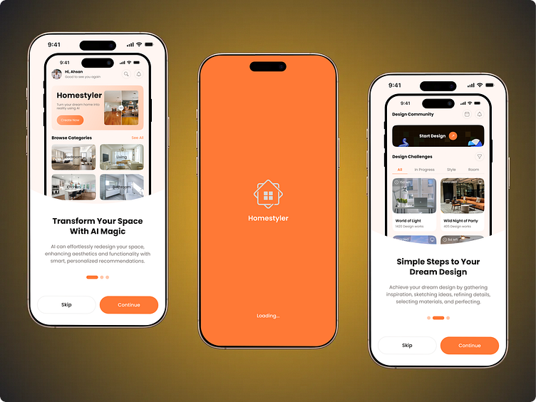 Interior Mobile App Design-Onboarding UI by SHEIKH NAEEM on Dribbble