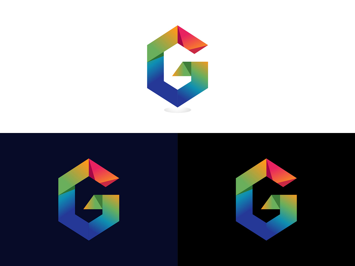 G Abstract Logo Design by Siddik.Hossain on Dribbble