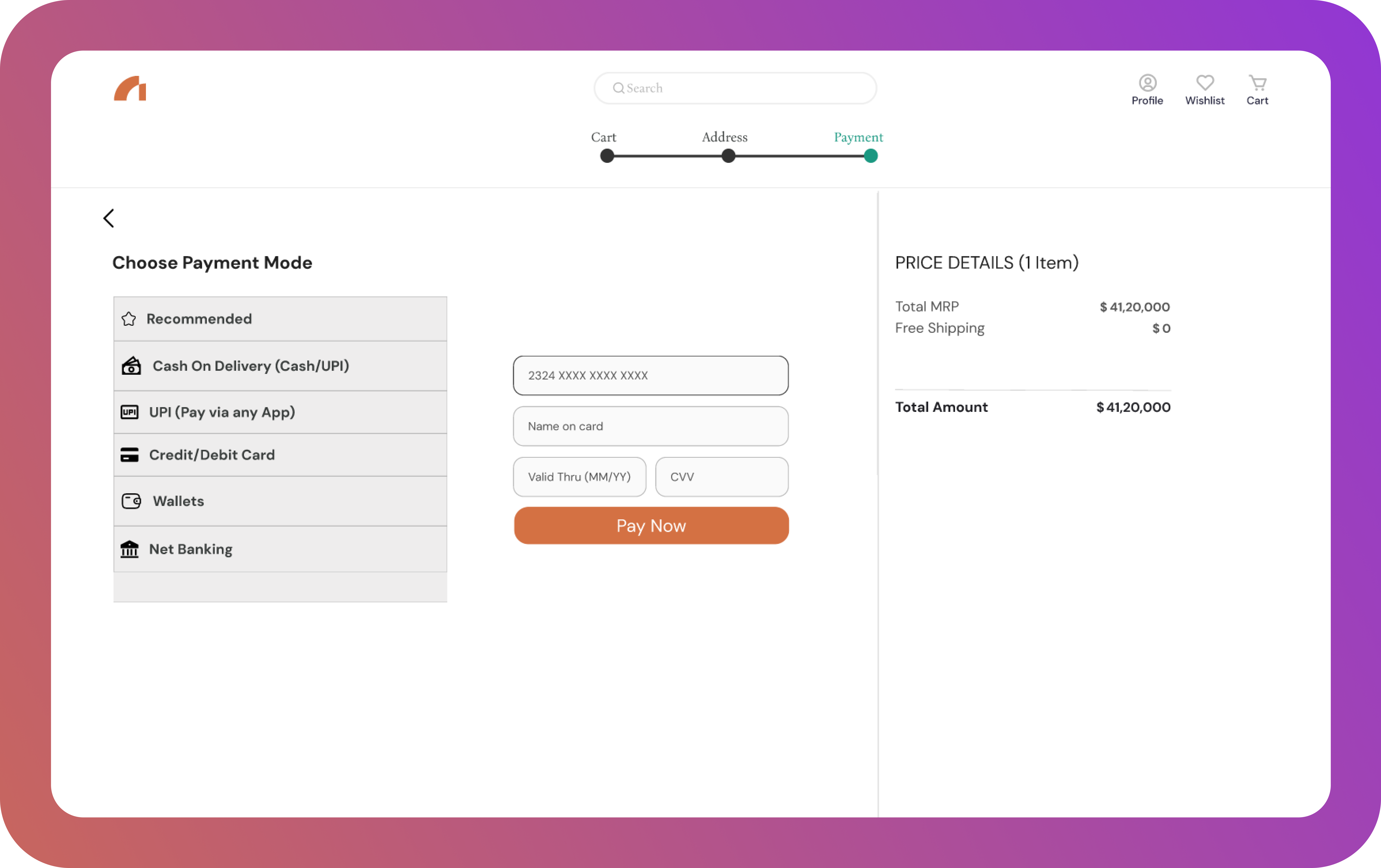 E-commerce Checkout Flow | Daily UI 002 by Rajat Kumar on Dribbble