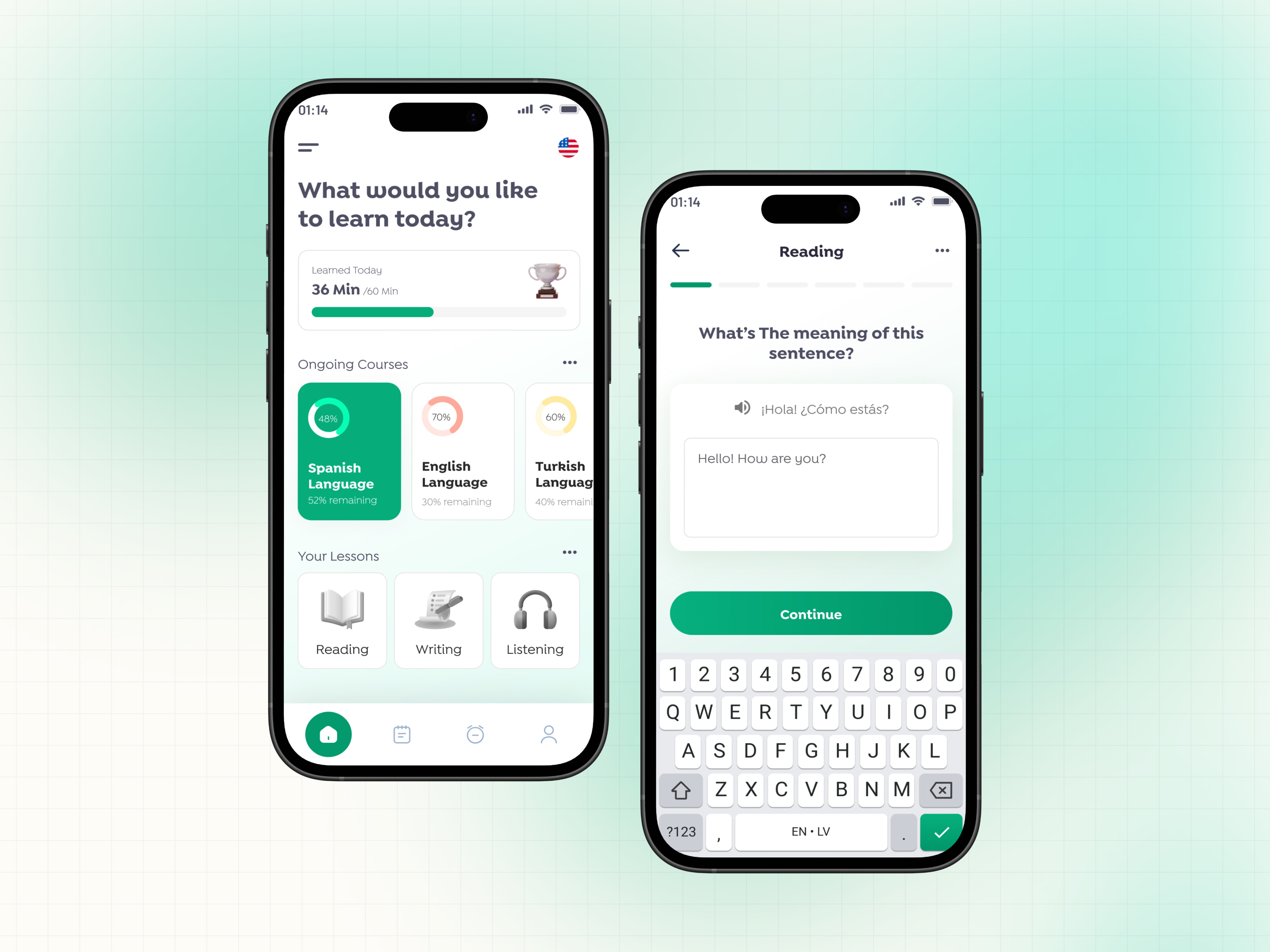 Smart AI Language Learning App Concept (UX/UI) by Asiq M. for Netro ...