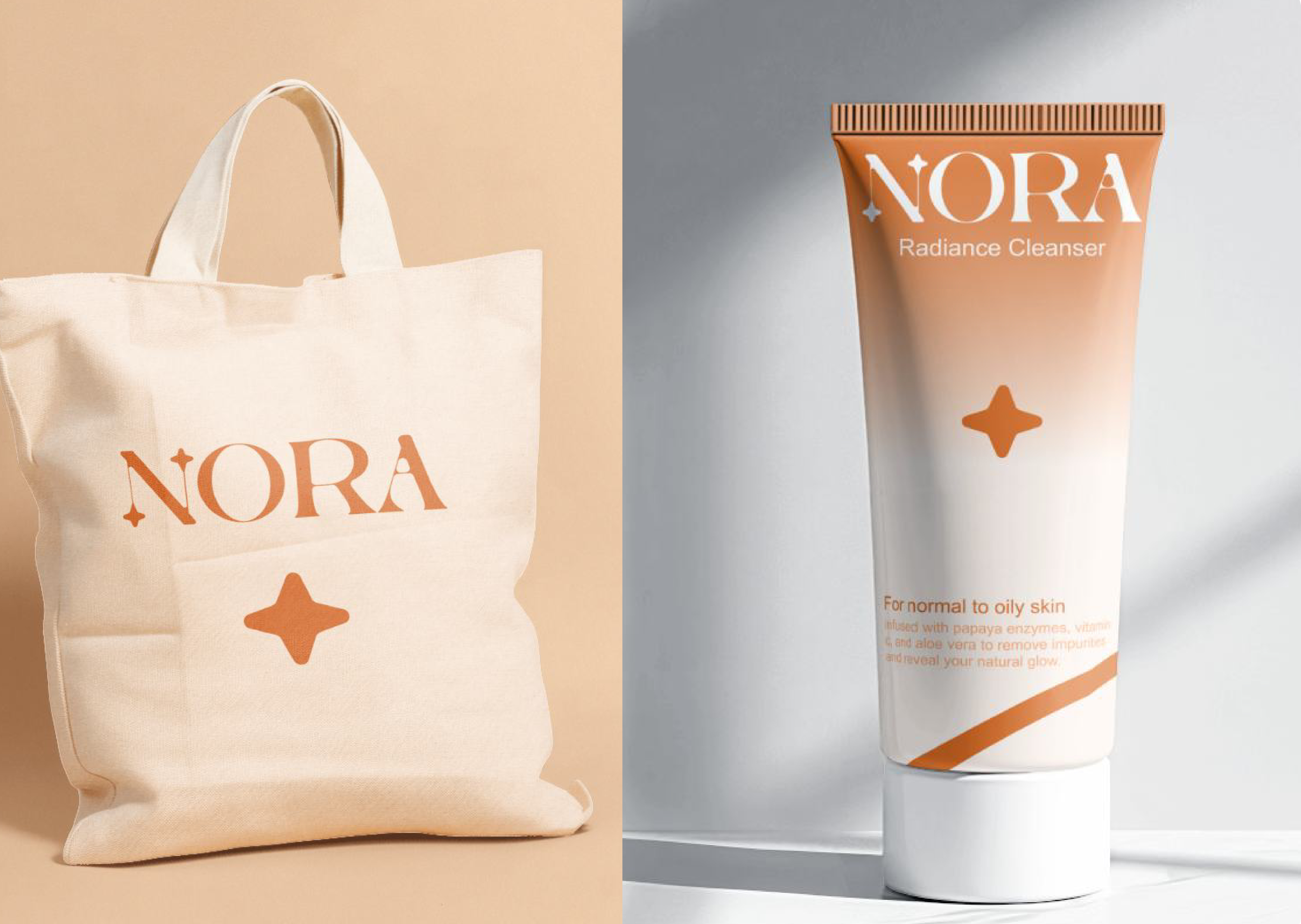 NORA — Skincare Brand Identity Design by Maryam Adam on Dribbble